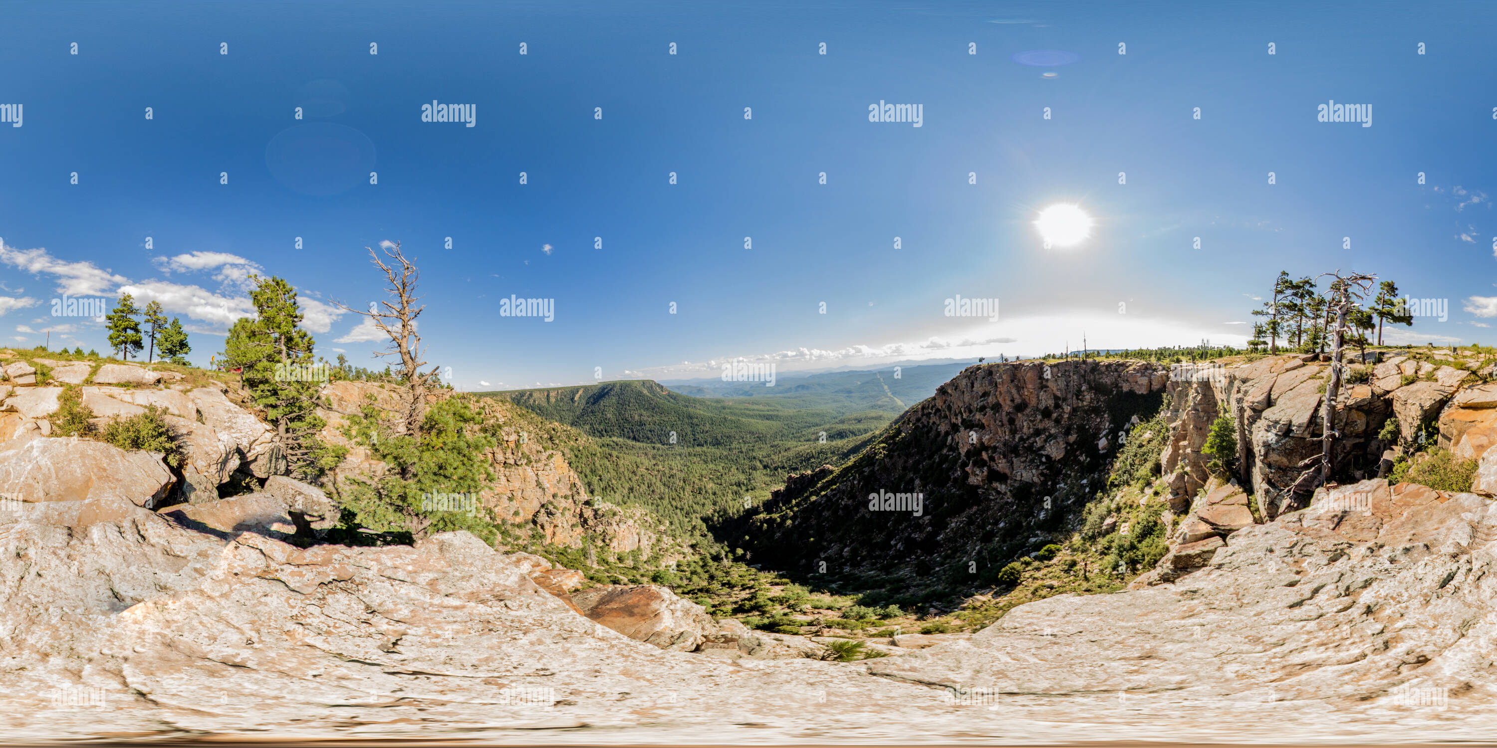 360° view of The Mogollon Rim West side - Alamy