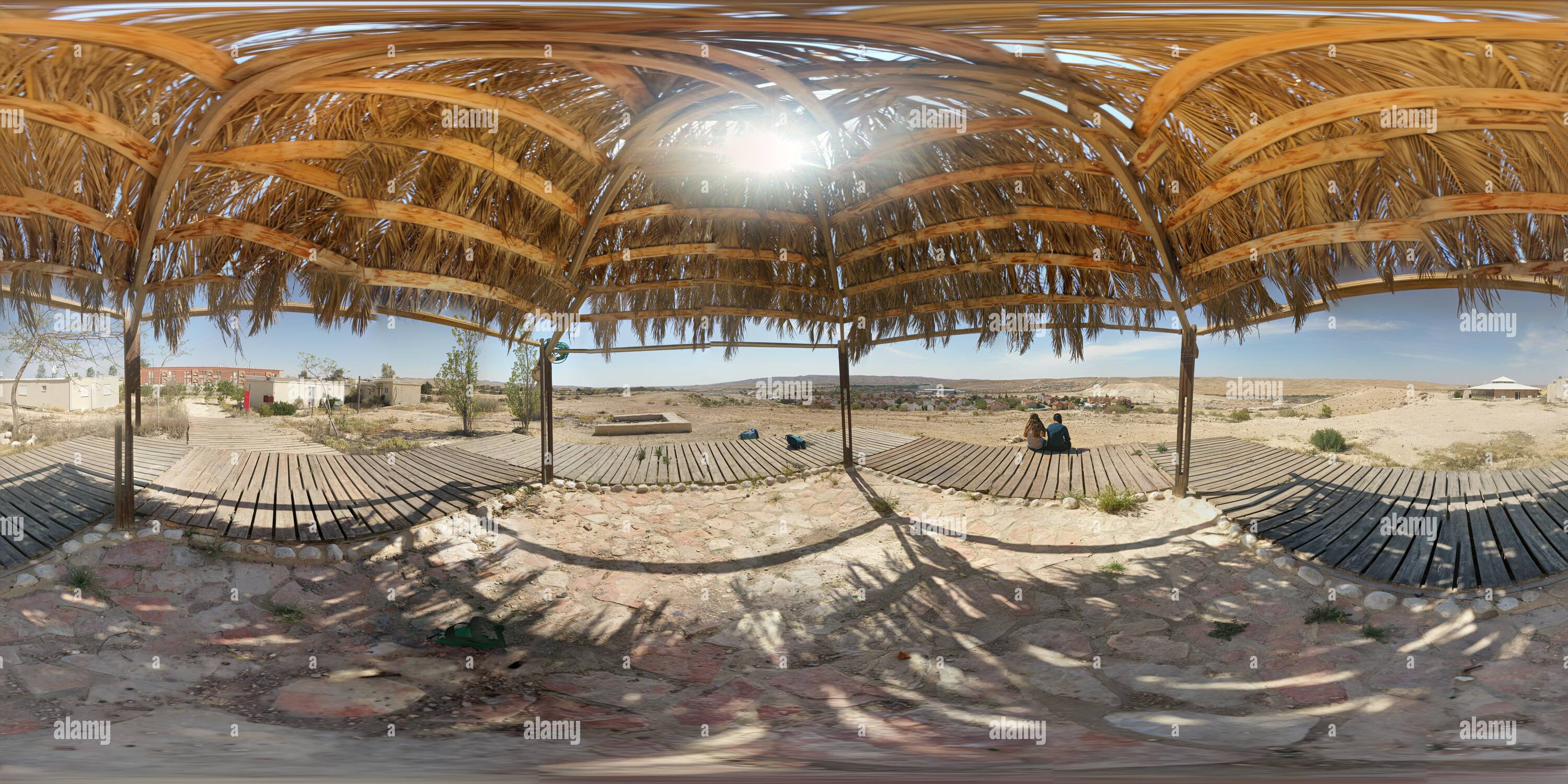 360° view of Ayalim student village, Yeruham, Israel - Alamy