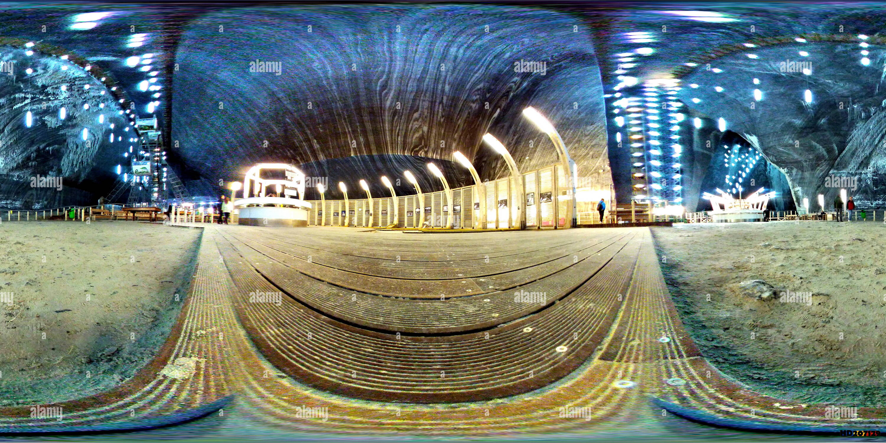 360° view of Turda Salt Mine - Alamy