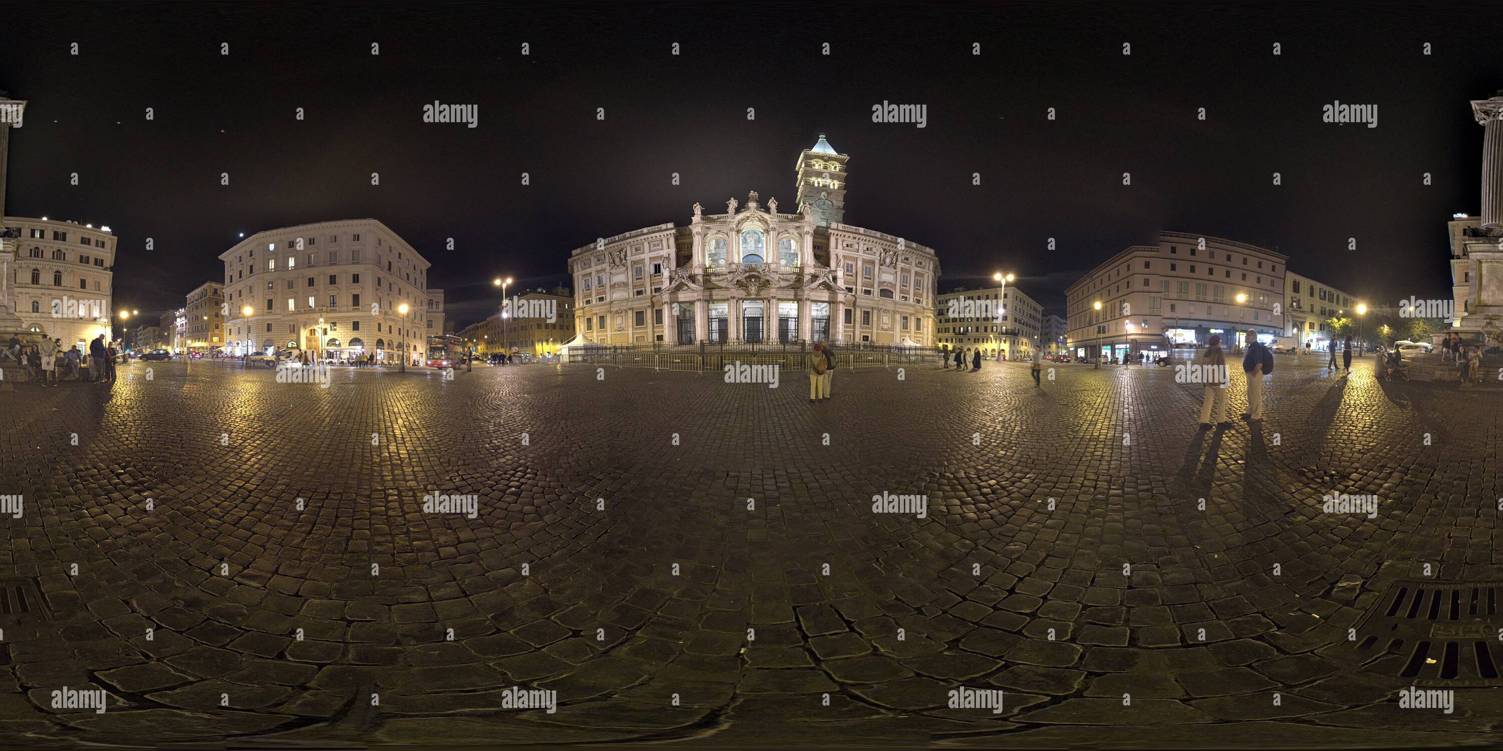 360° view of SANTA MARIA MAGGIORE SQUARE, ROME - Alamy