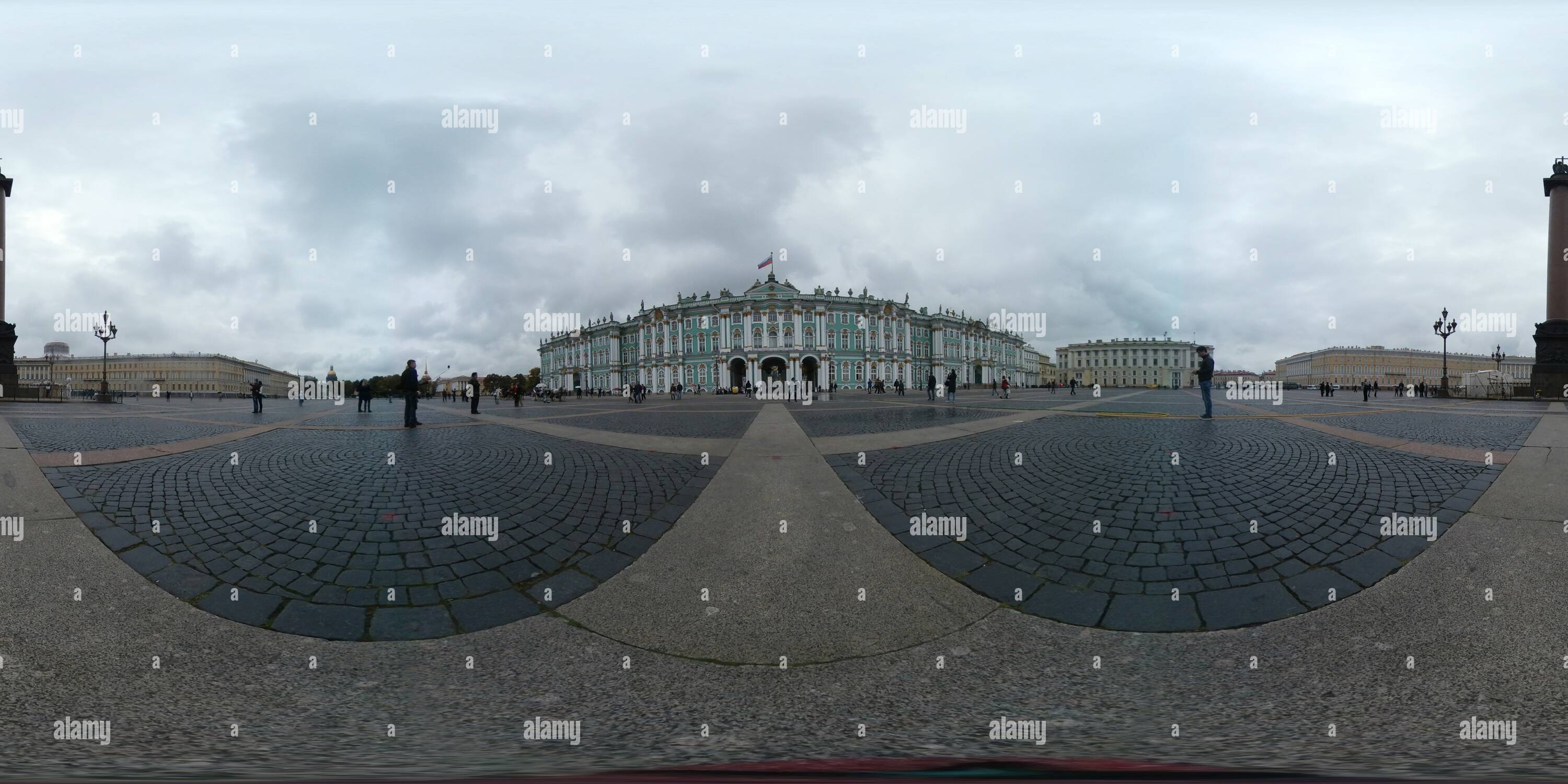 360° view of Palace Square, St. Petersburg, Russia - Alamy