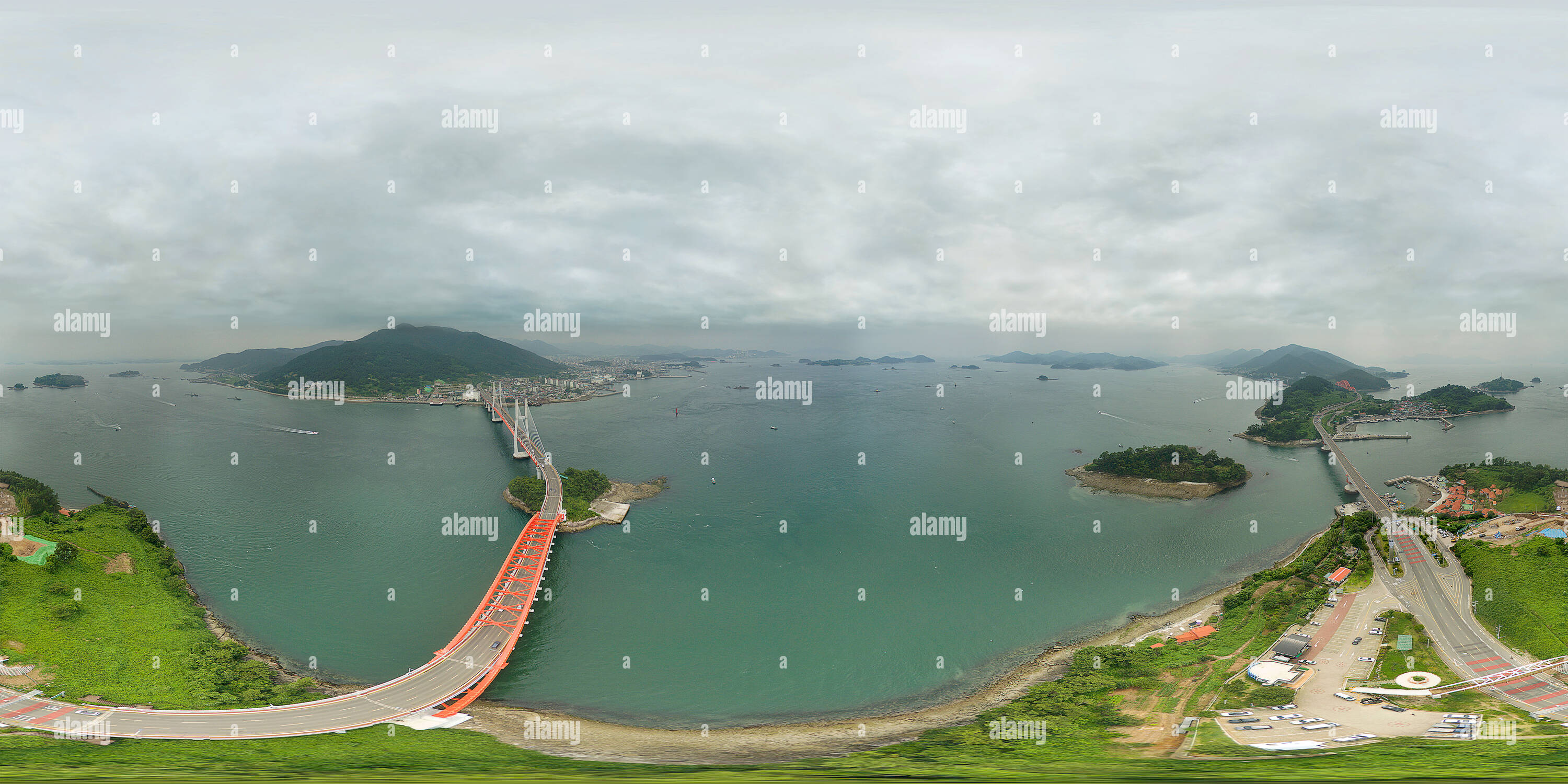 360° view of 창선-삼천포대교 changseon-samcheonpo large bridge - Alamy