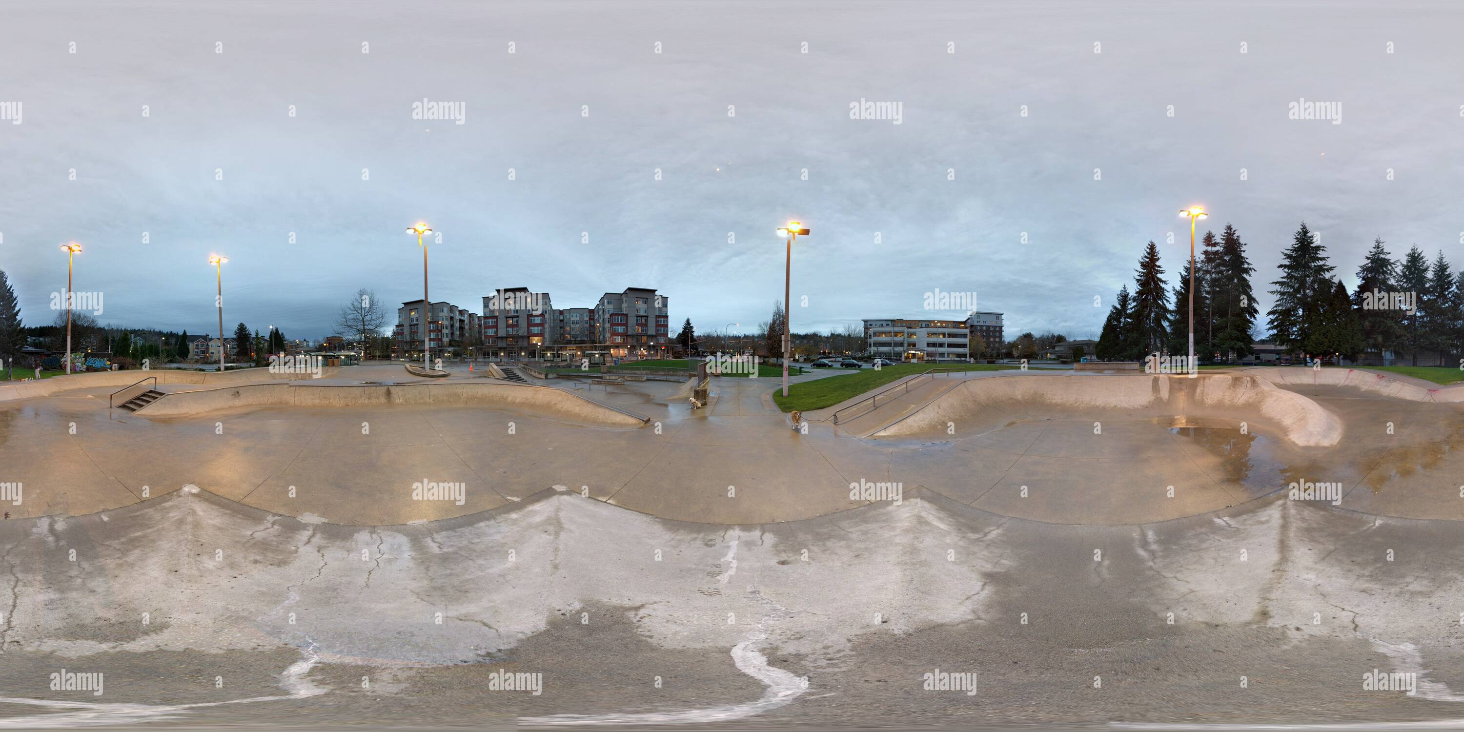 360° view of Redmond Skate Park, Redmond, Washington, USA - Alamy