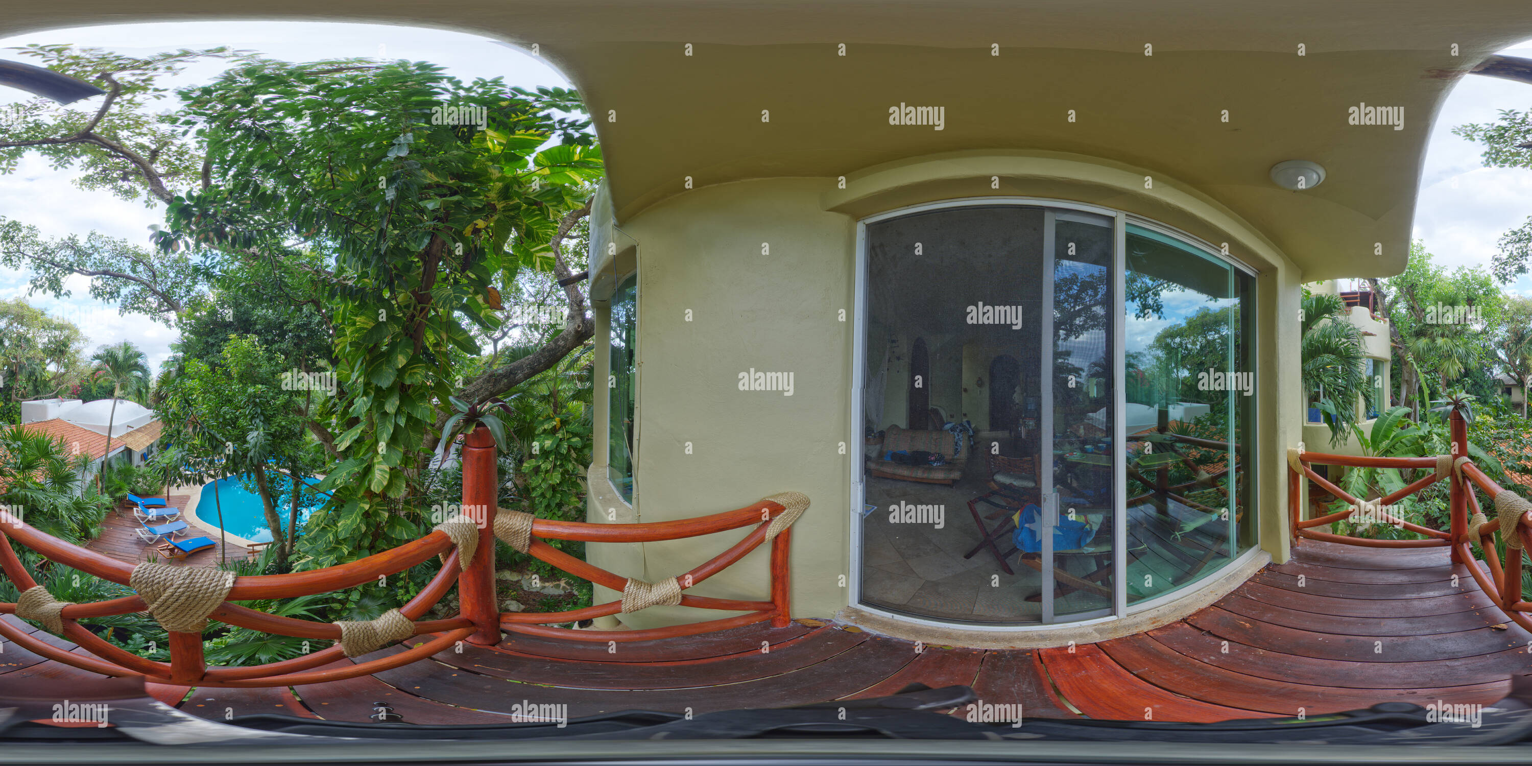 360° view of Playacar Cottage Balcony - Alamy