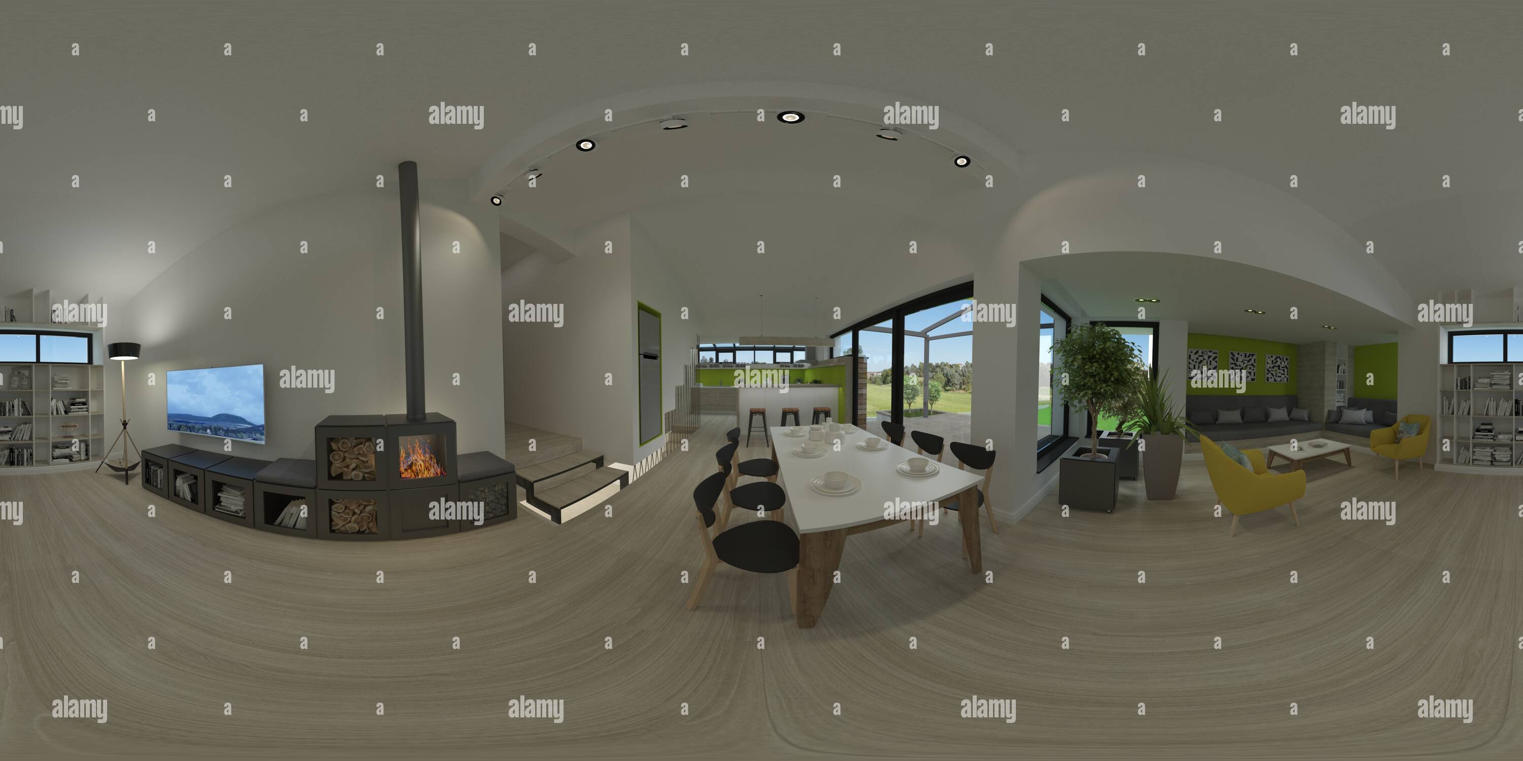 360° view of arch. dan goaga interior design - Alamy