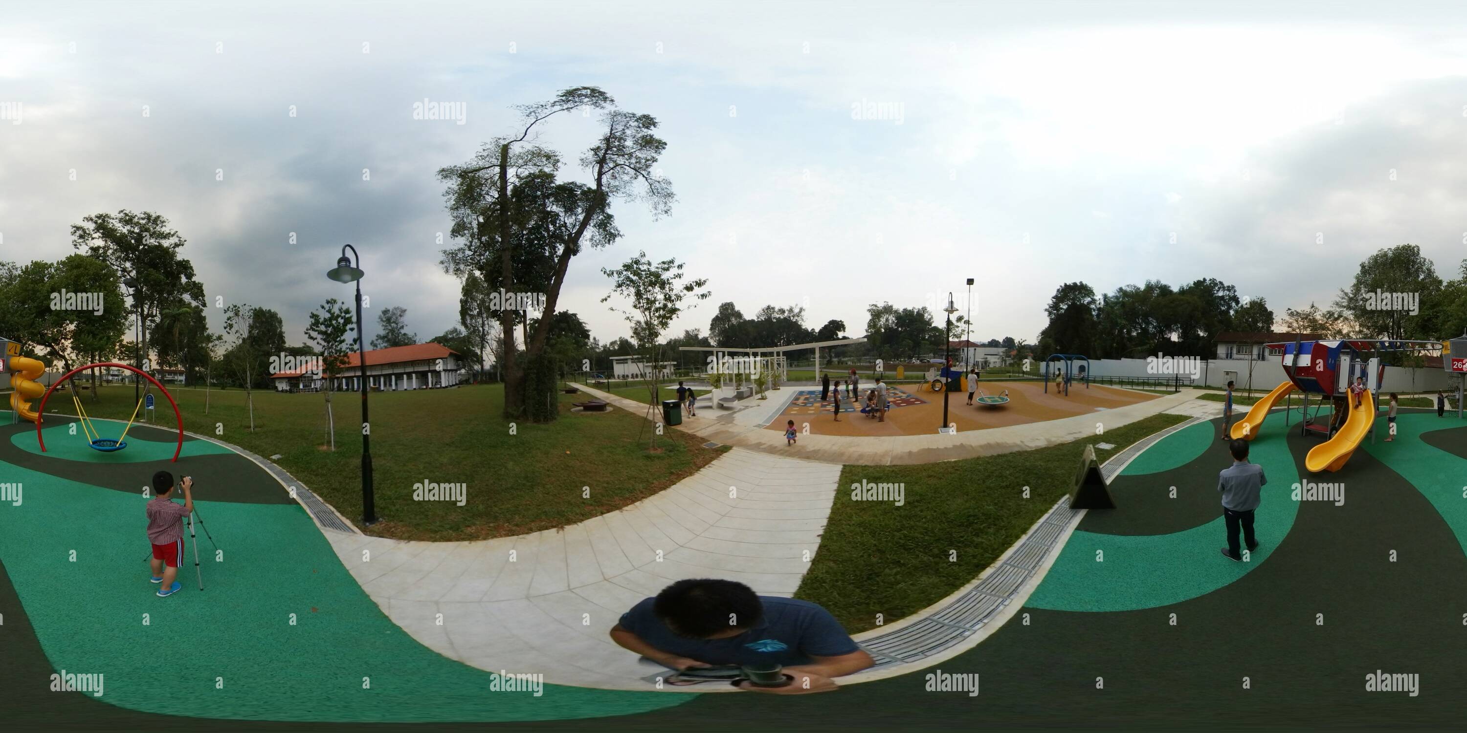 360° view of The Oval Playground - Alamy