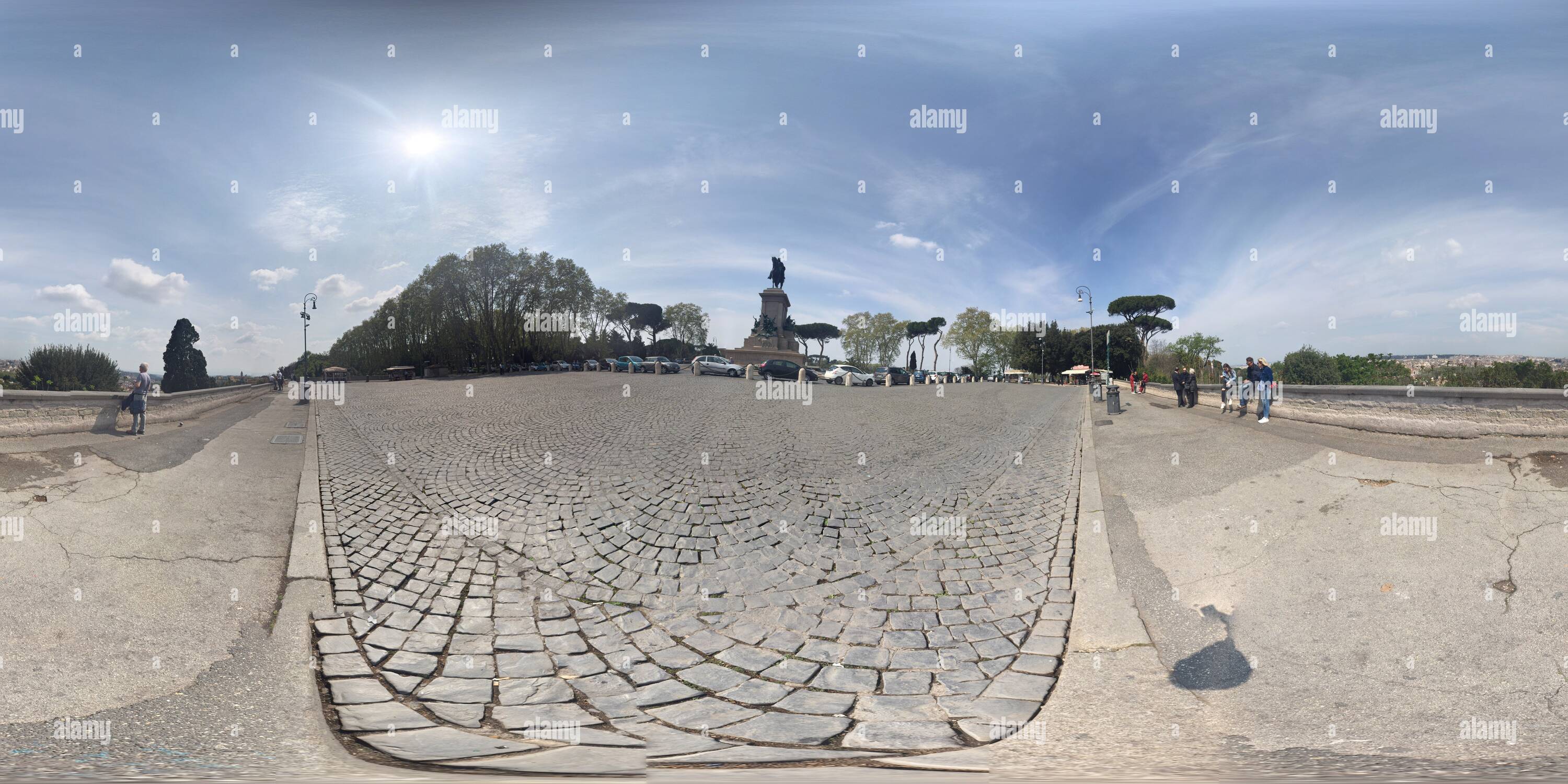 360° view of GIUSEPPE GARIBALDI SQUARE GIANICOLO,ROME - Alamy