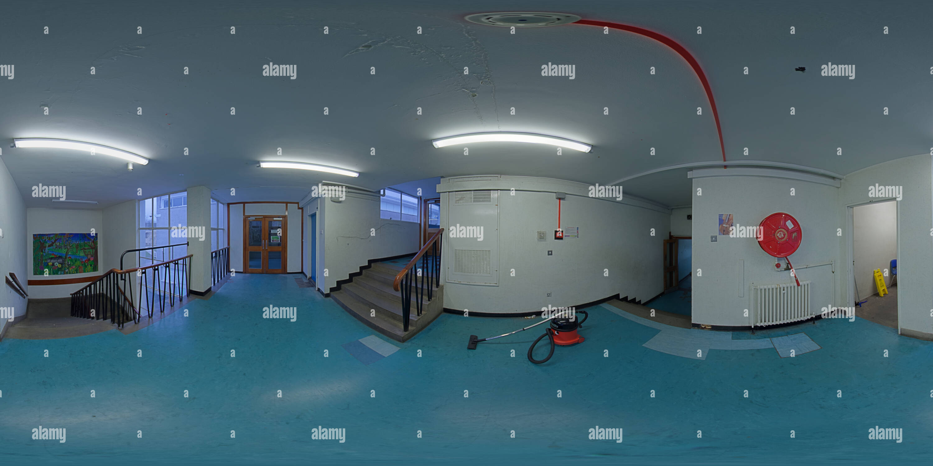 360° view of The Mural Corridor - Alamy