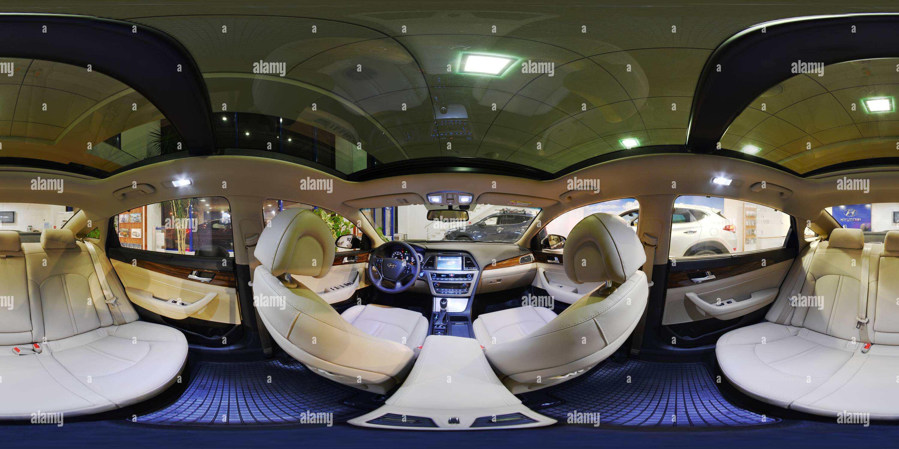 360° view of Hyundai Sonata LF Interior - Alamy