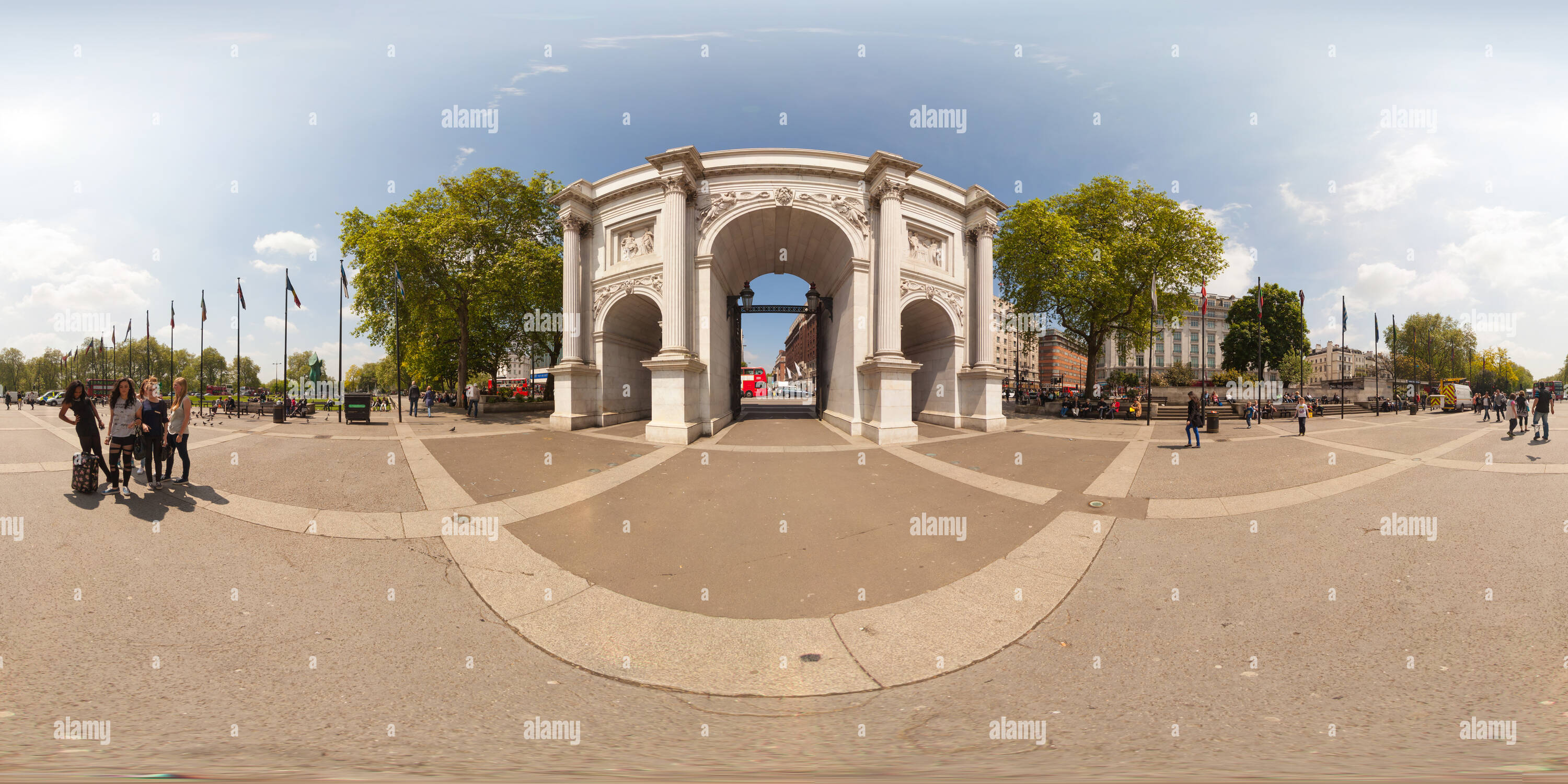 360° view of Marble Arch in London - Alamy