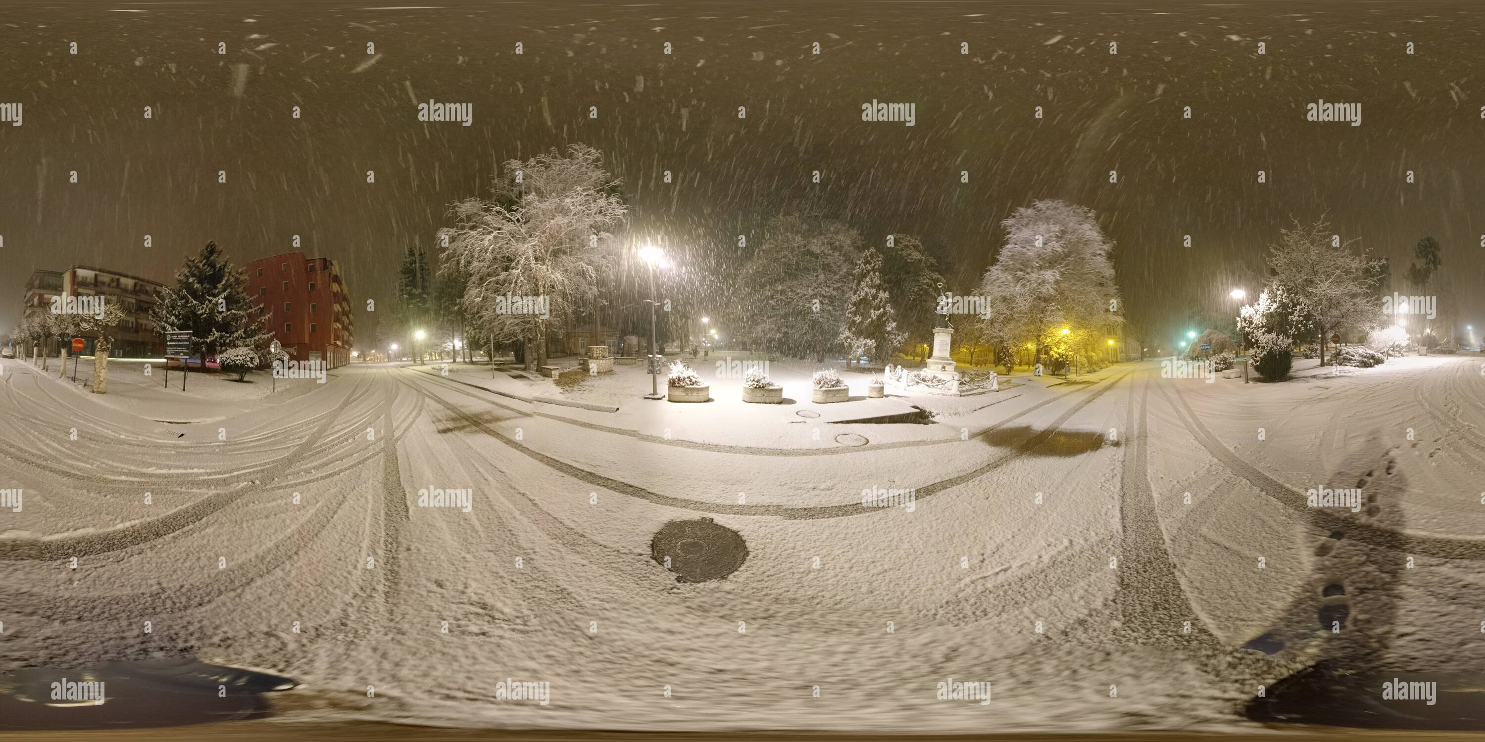 360° view of Winter in Veliko Gradiste - Alamy