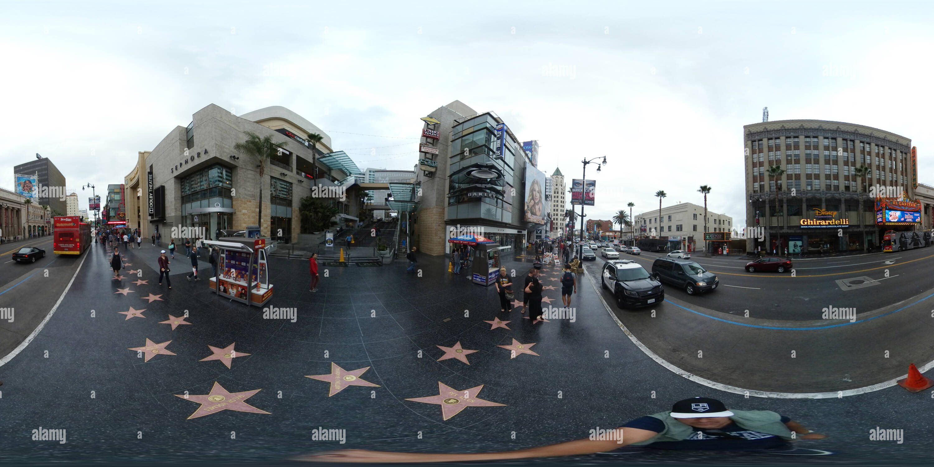 360° view of Walk of Fame Hollywood - Alamy