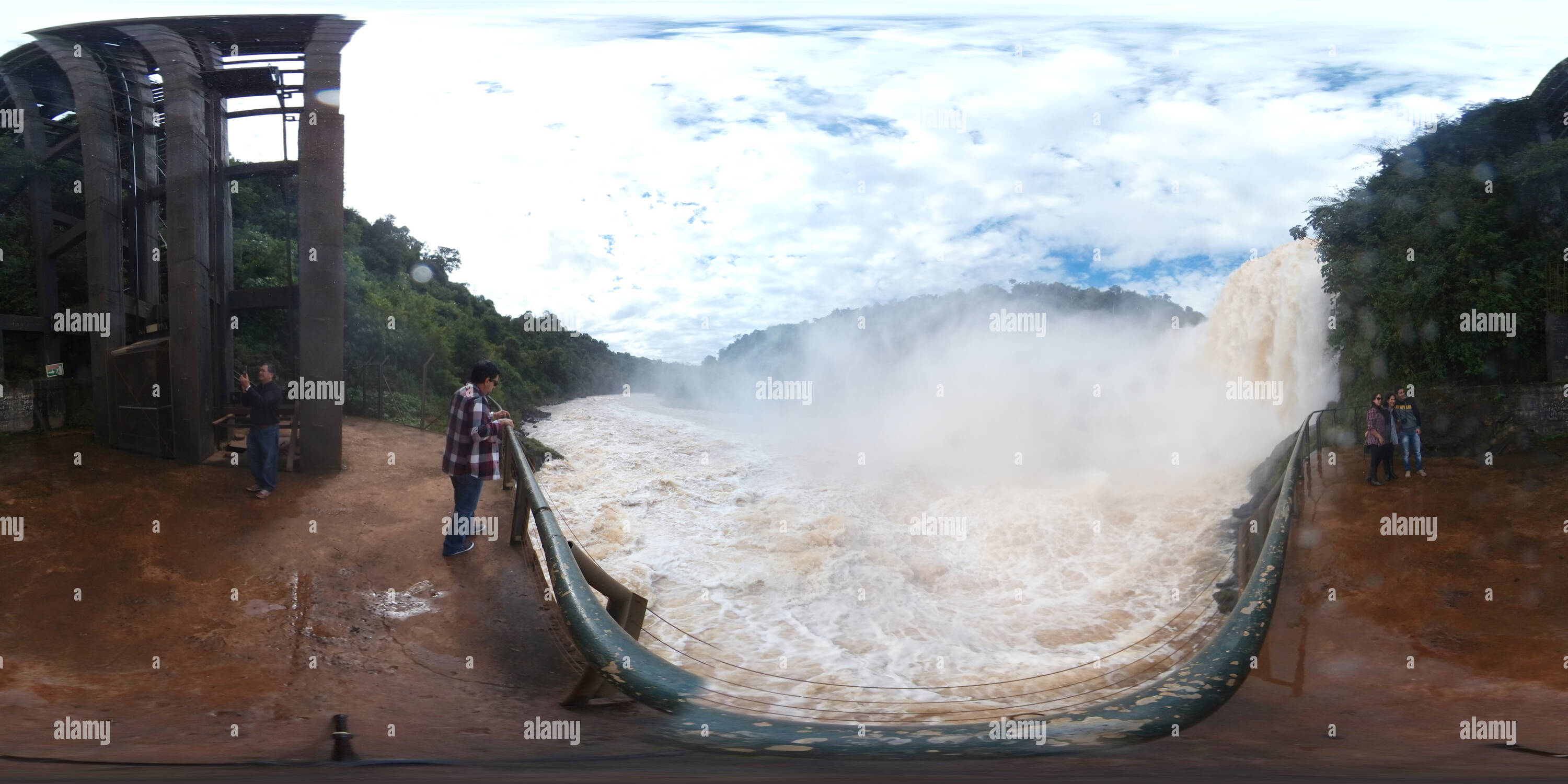 360° view of Monday Falls Inferior View Point - Alamy