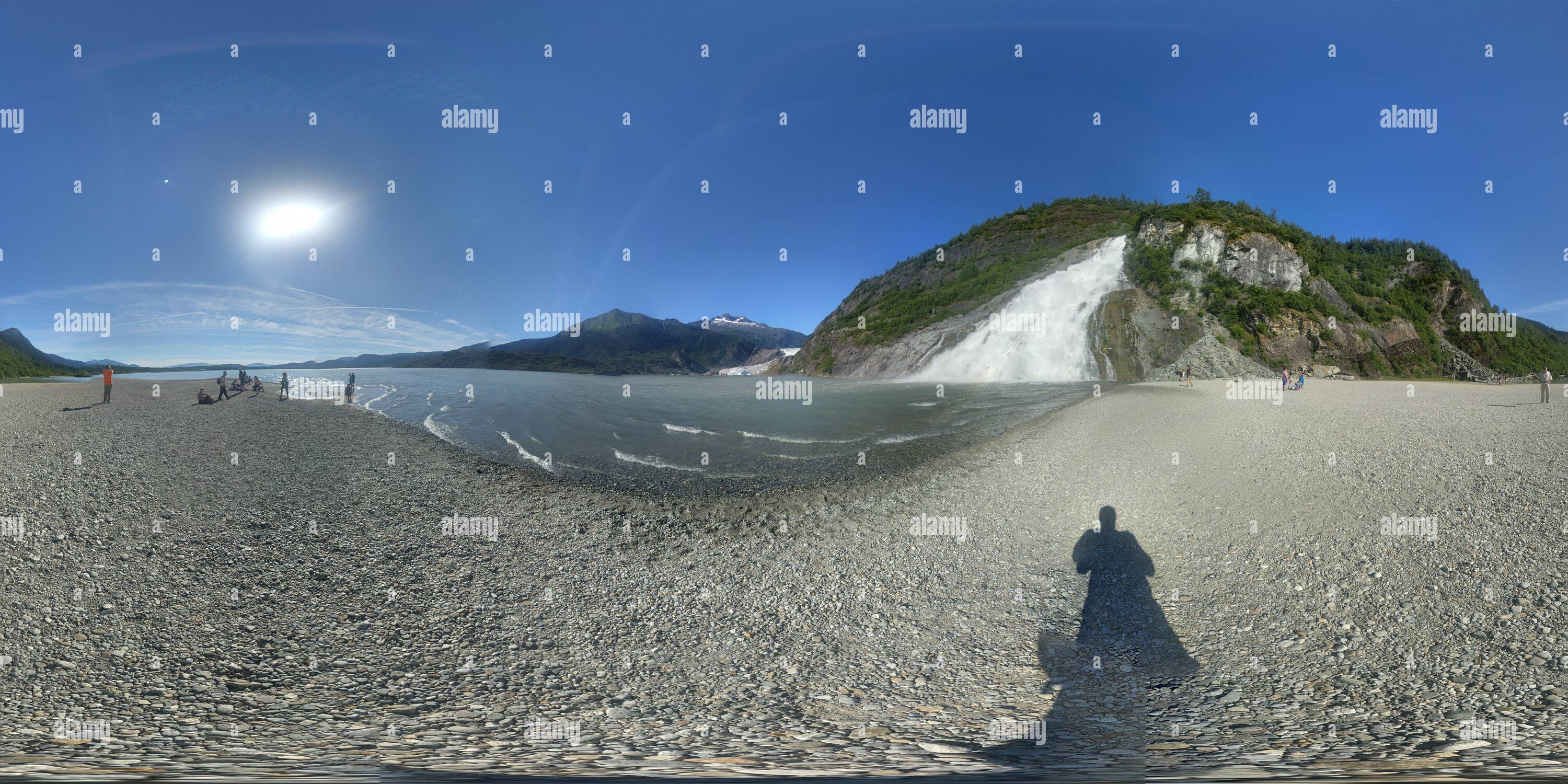 360° view of Mendenhall Lake / Glacier - Summer 2017 - Alamy