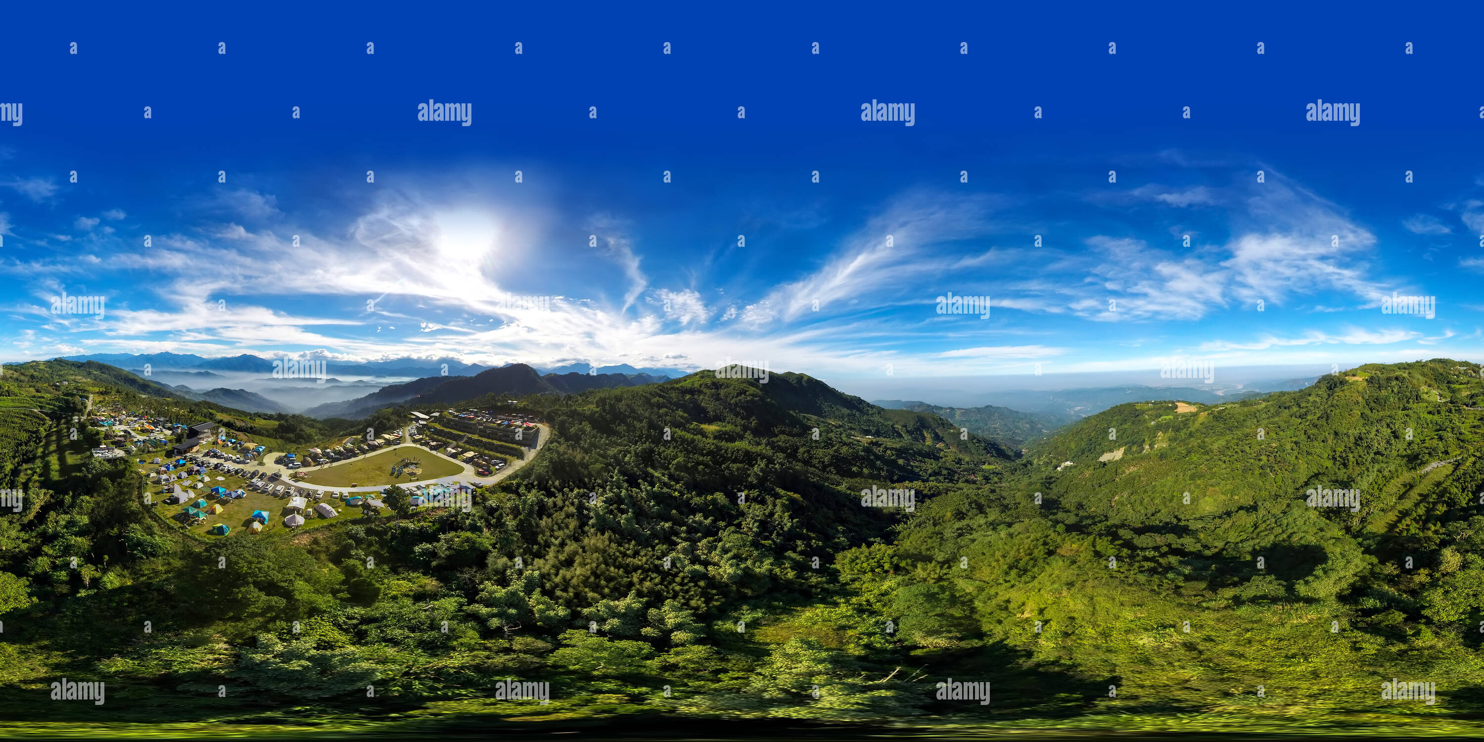 360° view of Gang-Chi-Liao Camping Field - Alamy
