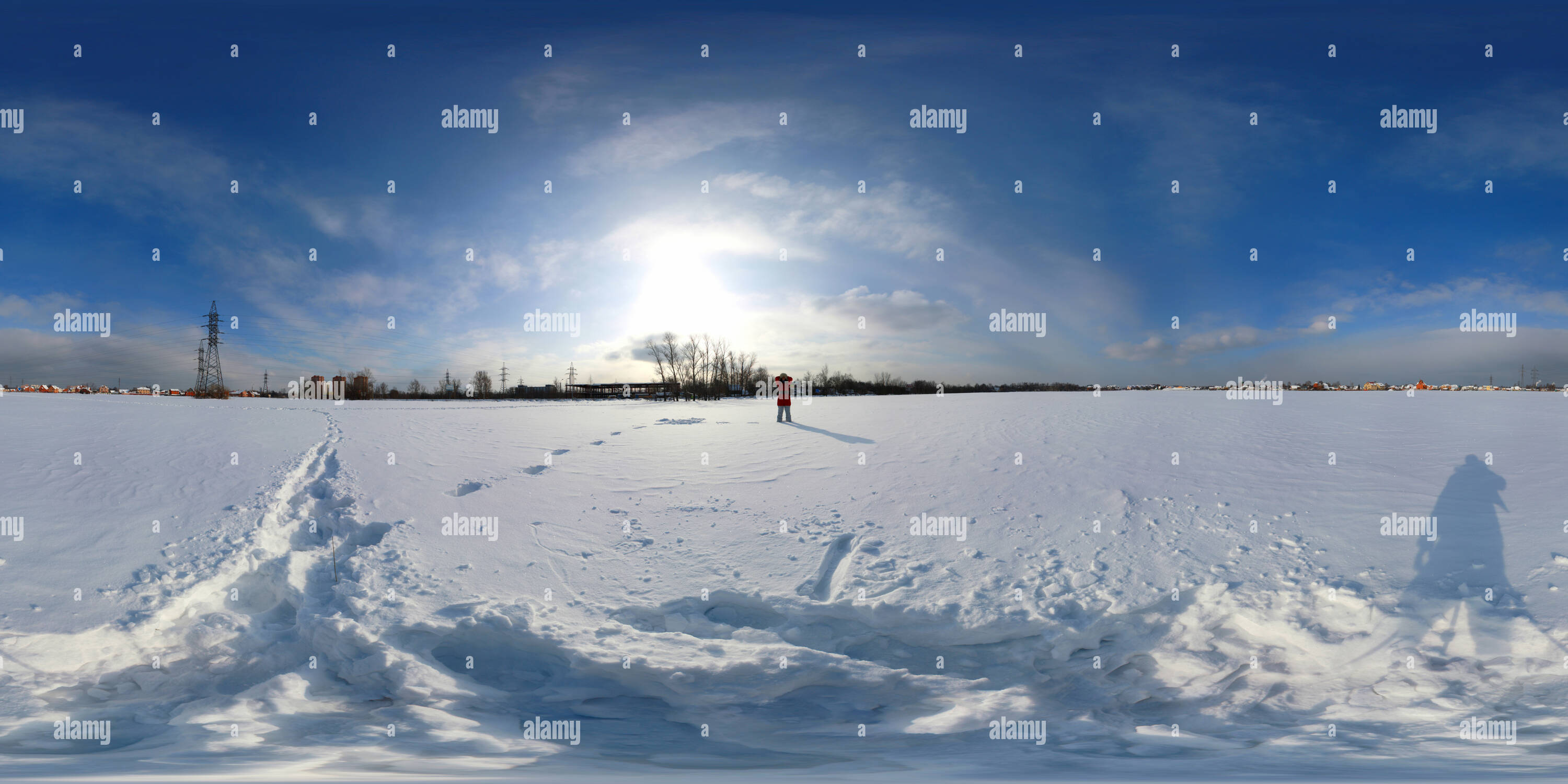 360° view of Field of snow - Alamy