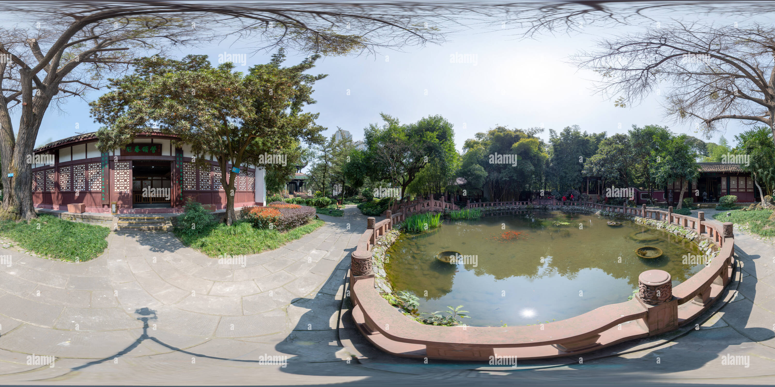 360° view of WangJiang Park in Chengdu, China - Alamy