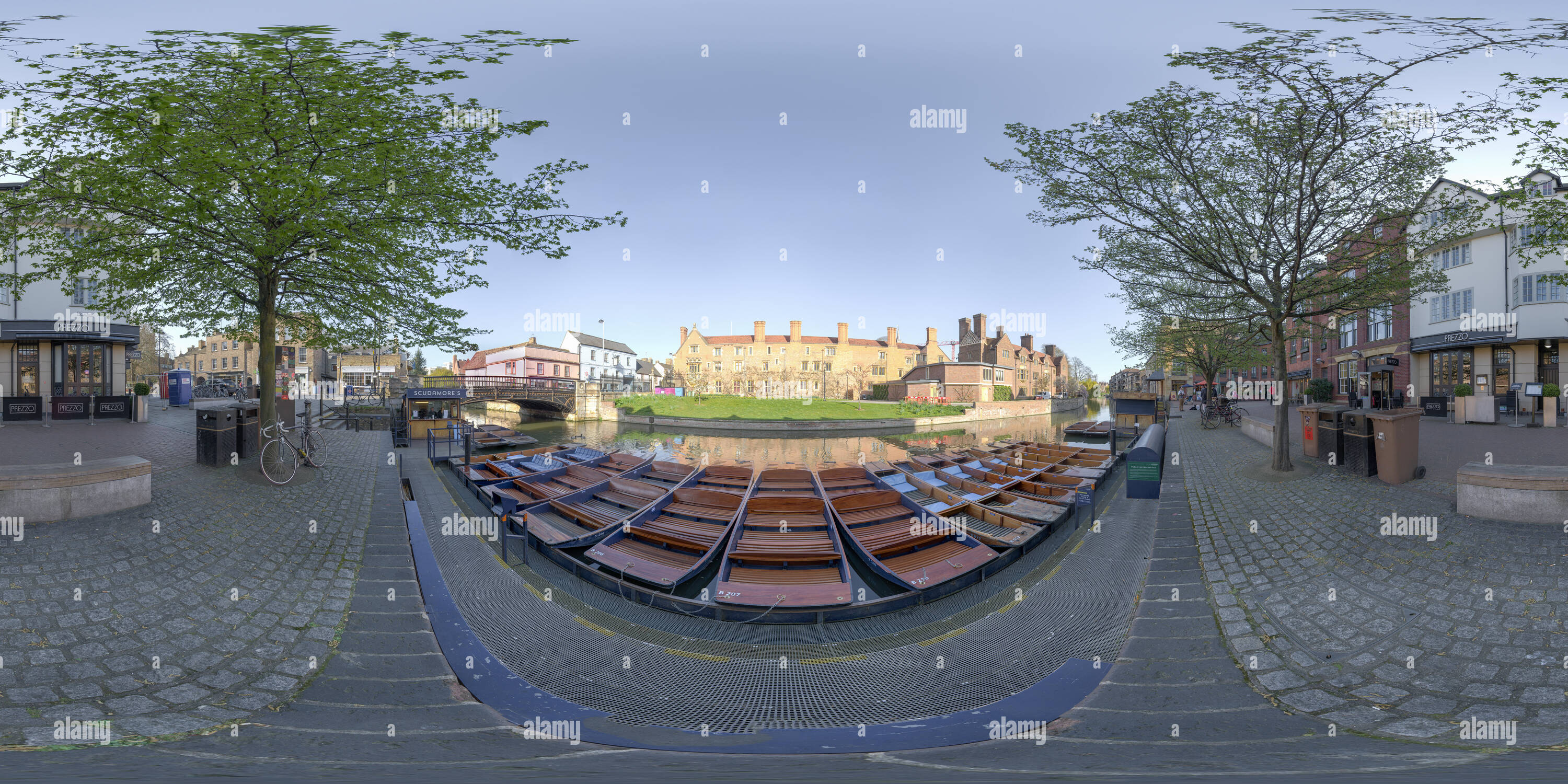 Magdalene college university cambridge england river cam sunny a hi-res ...