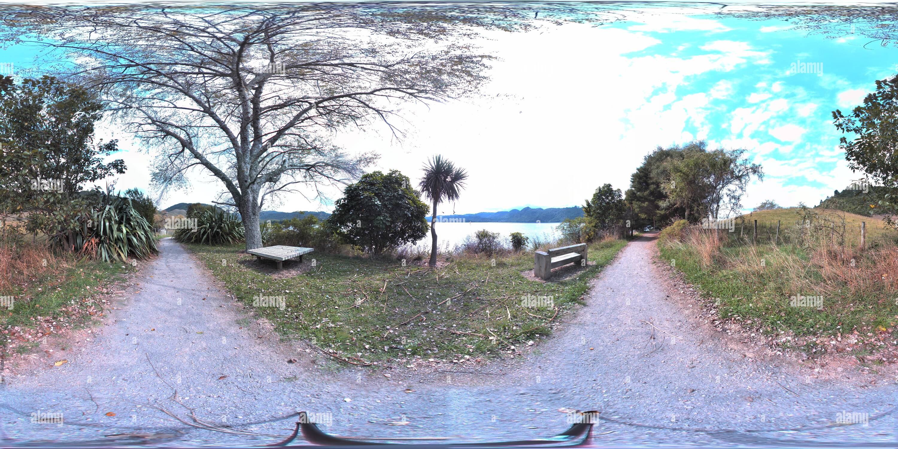 360° view of rest at lake okareka - Alamy
