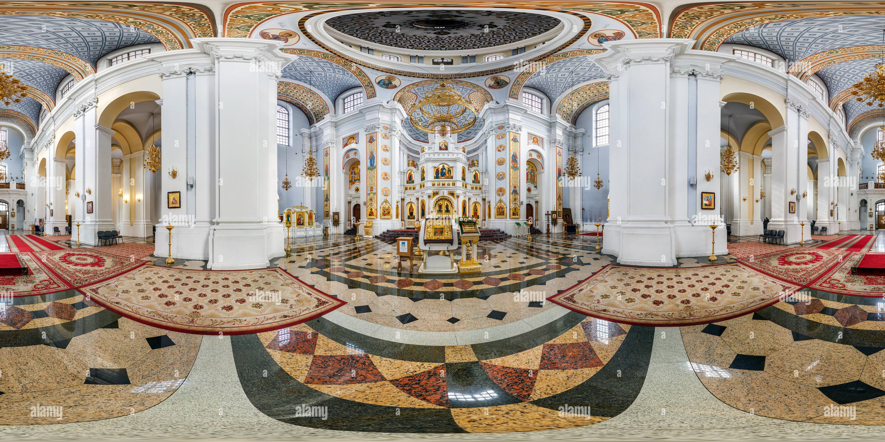 360° view of VITEBSK, BELARUS - OCTOBER, 2018: Full seamless panorama ...