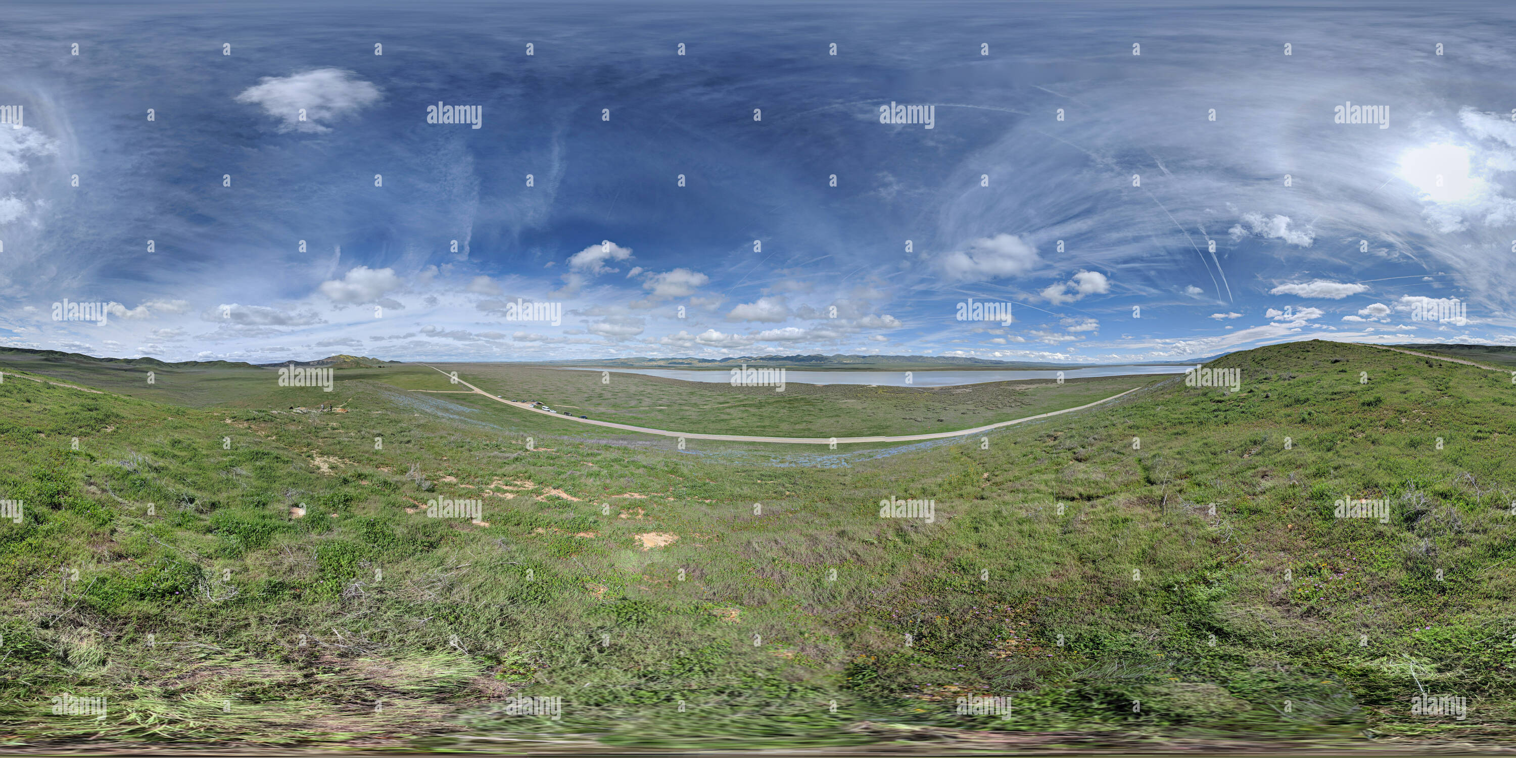 360° view of 360 Spherical pano at Carrizo Plain National Monument - Alamy