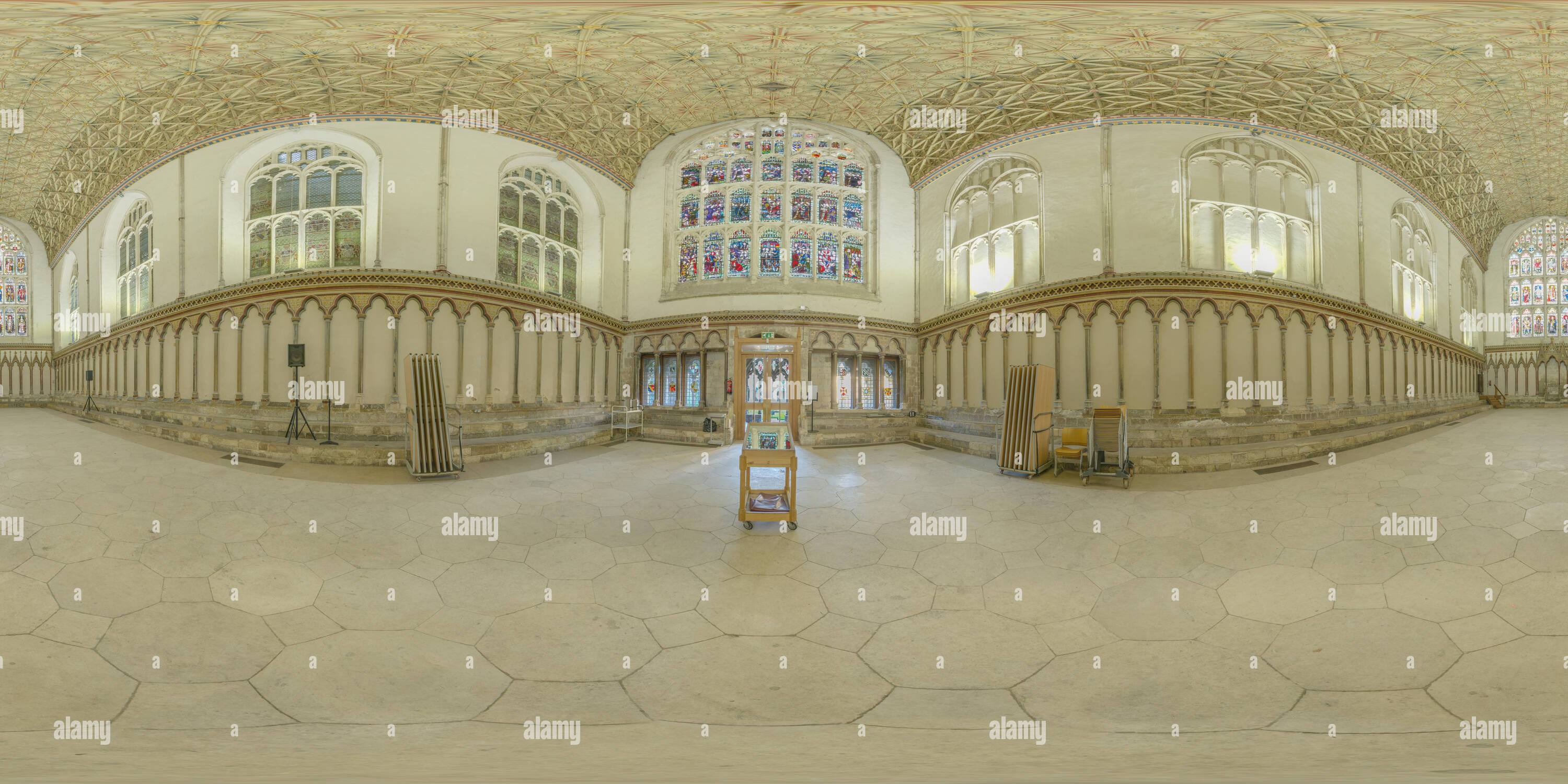 360° view of The chapter house at the world heritage site of Canterbury ...
