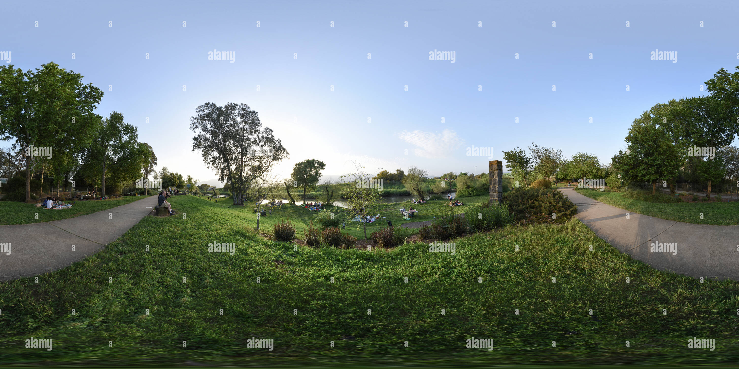 360° view of jordan river before sunset - Alamy