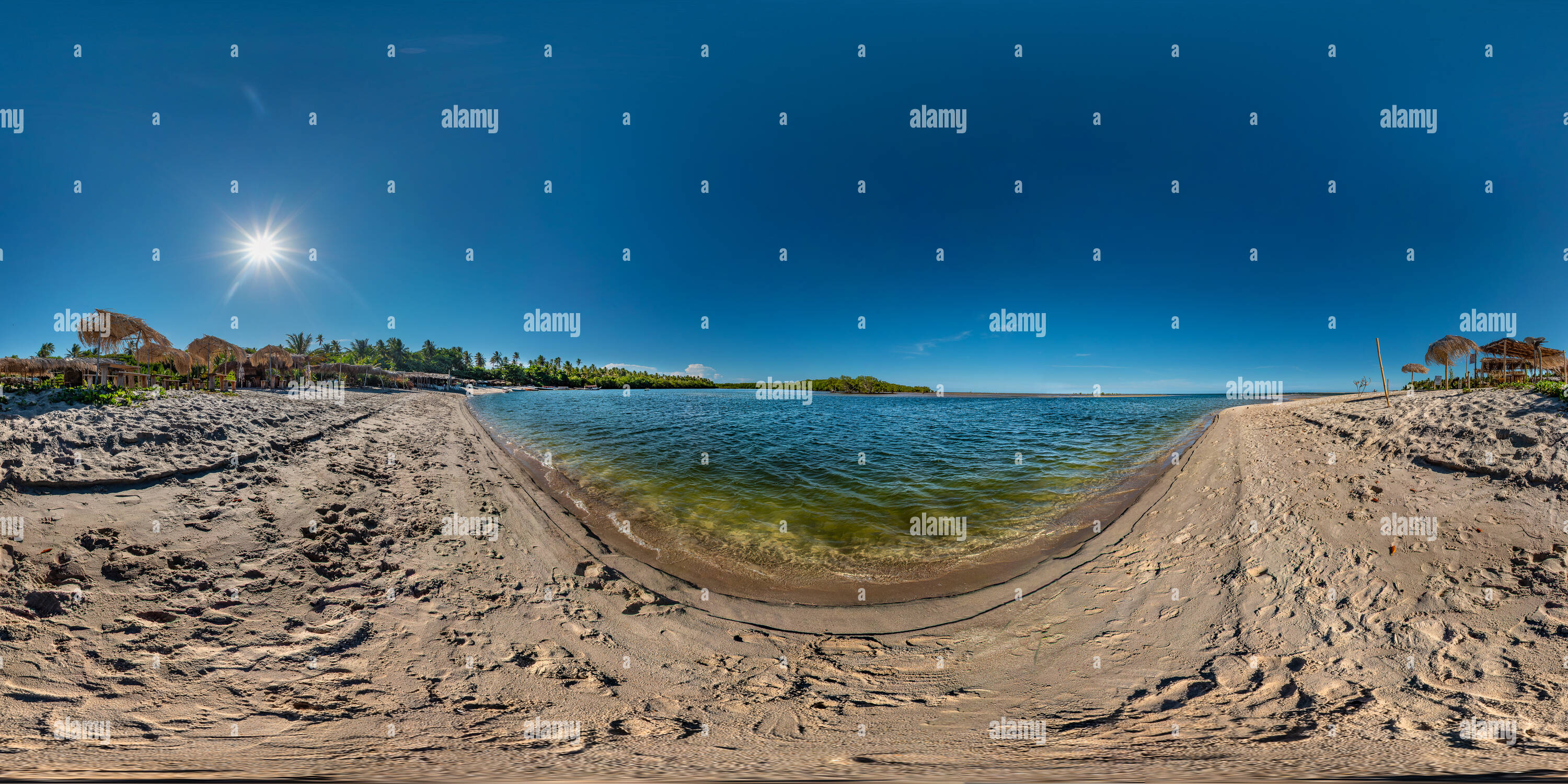 360° view of Tip of the Castelhanos Island of Boipeba-BA Brazil - Alamy
