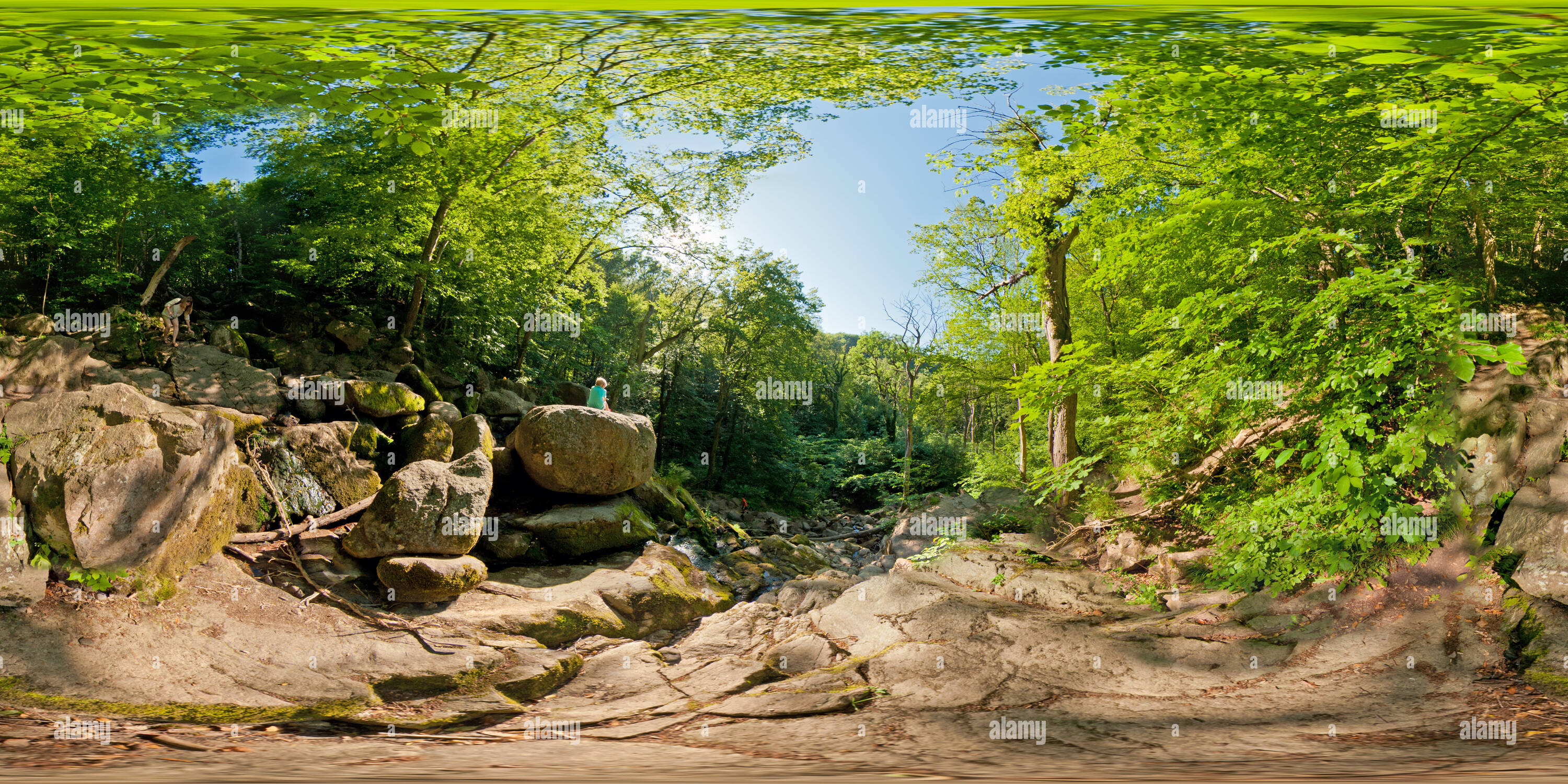 360° View Of Waterfall At Doendalen Alamy