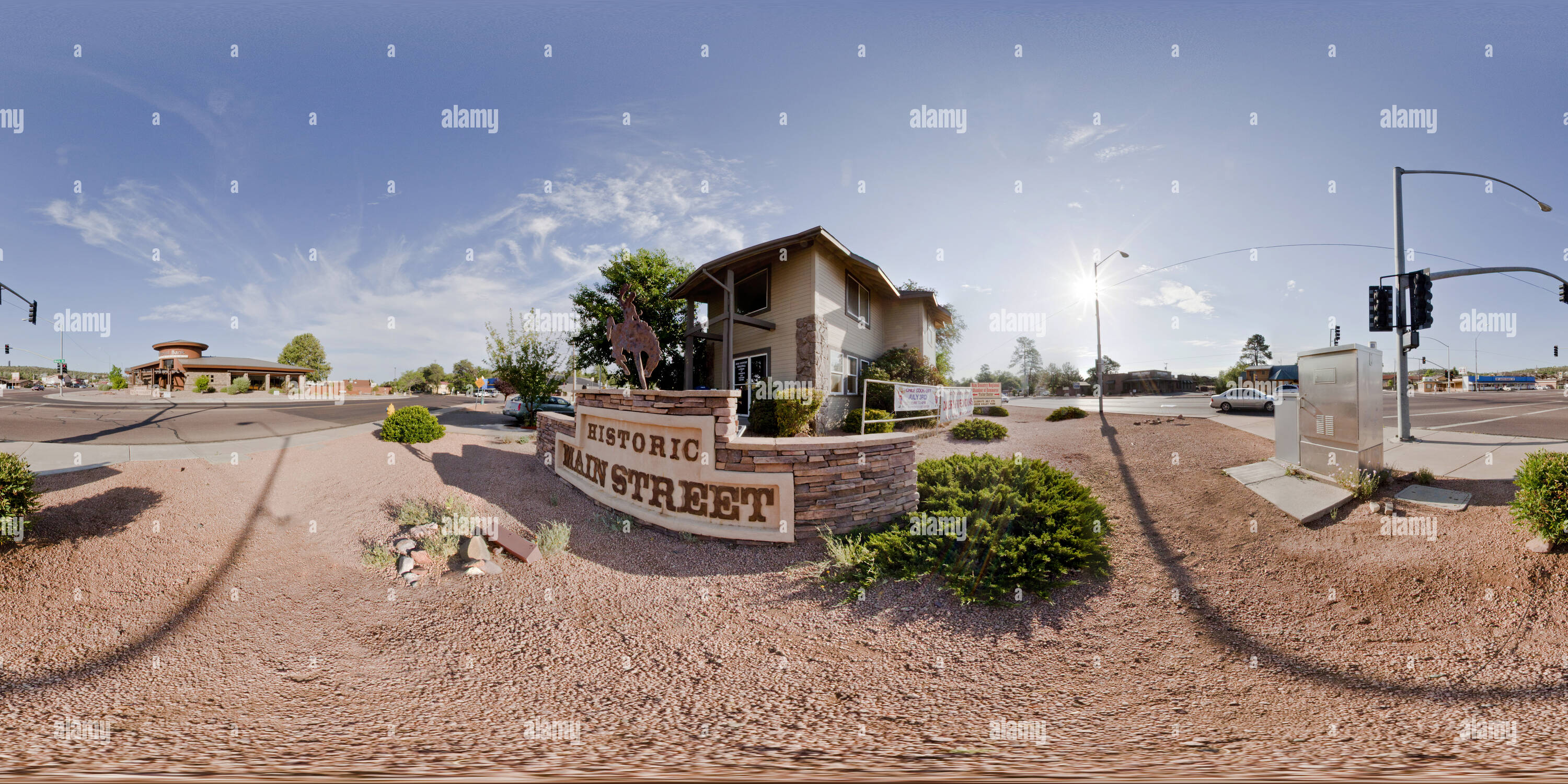 360° view of Main Street and Highway 87 "The Beeline," Payson, Arizona ...