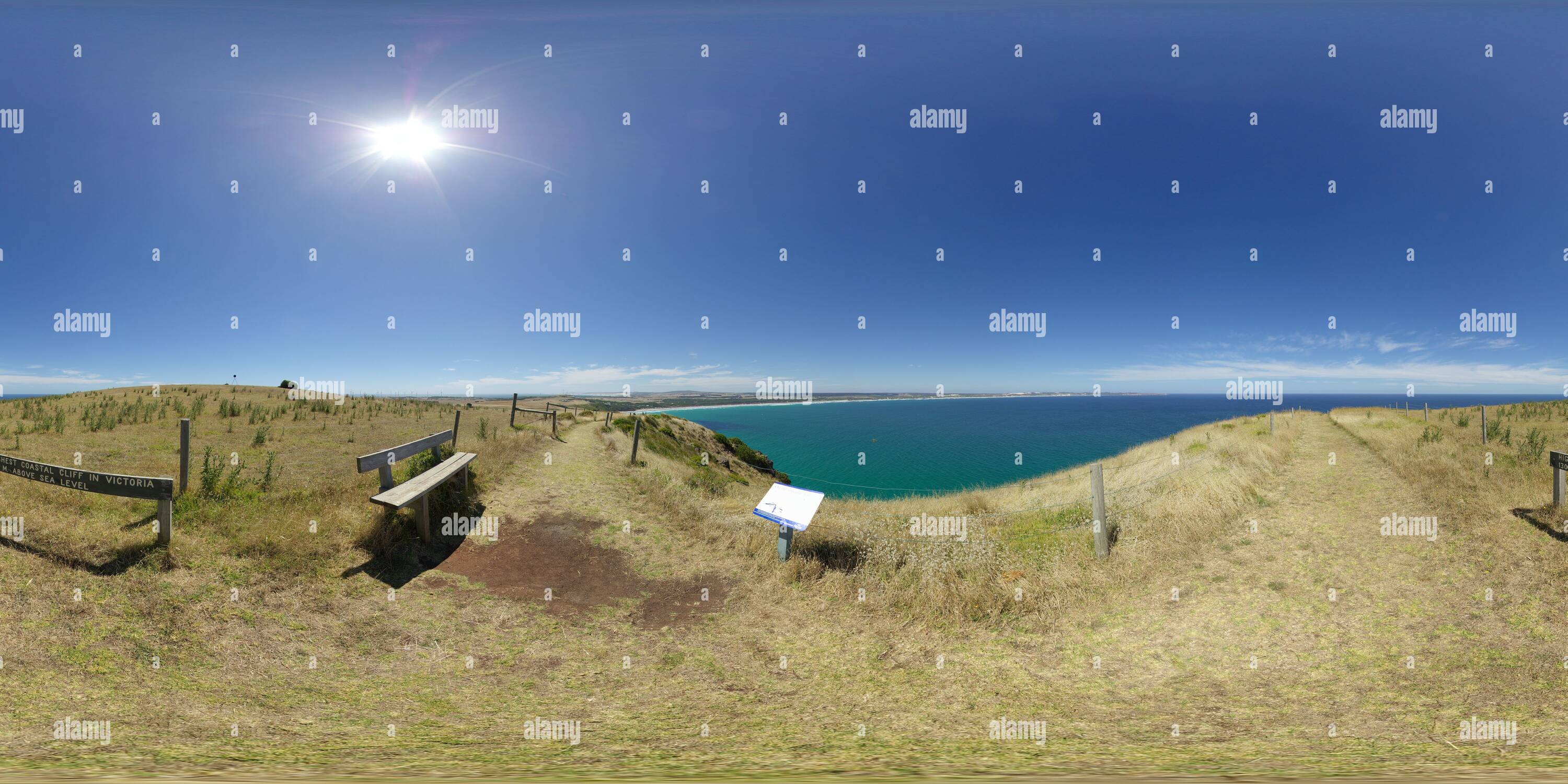360° view of Highest Coastal Cliff in Victoria - Alamy