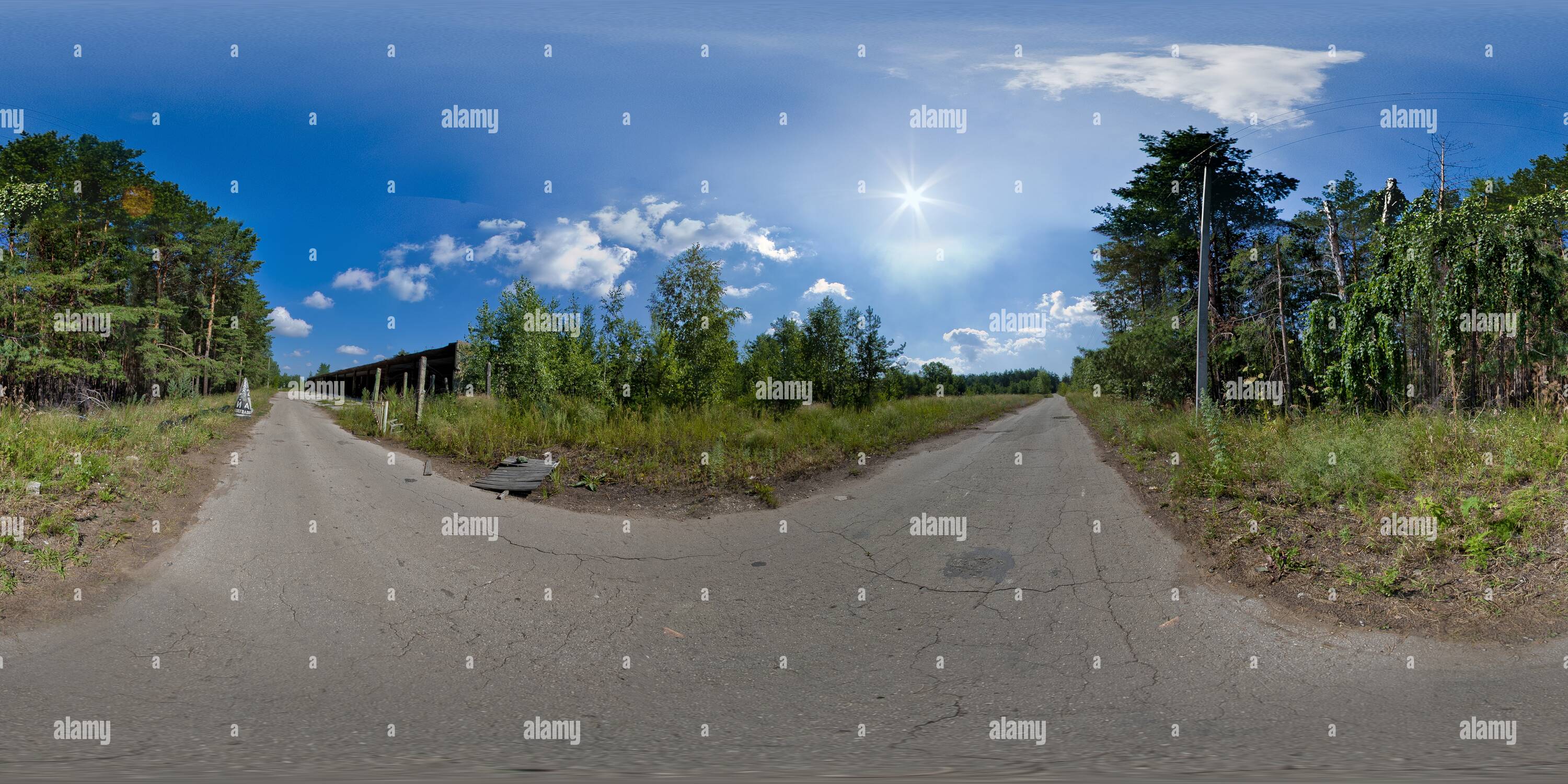 360° view of Paintball range "Lesnaya Skazka" - Reception - Alamy