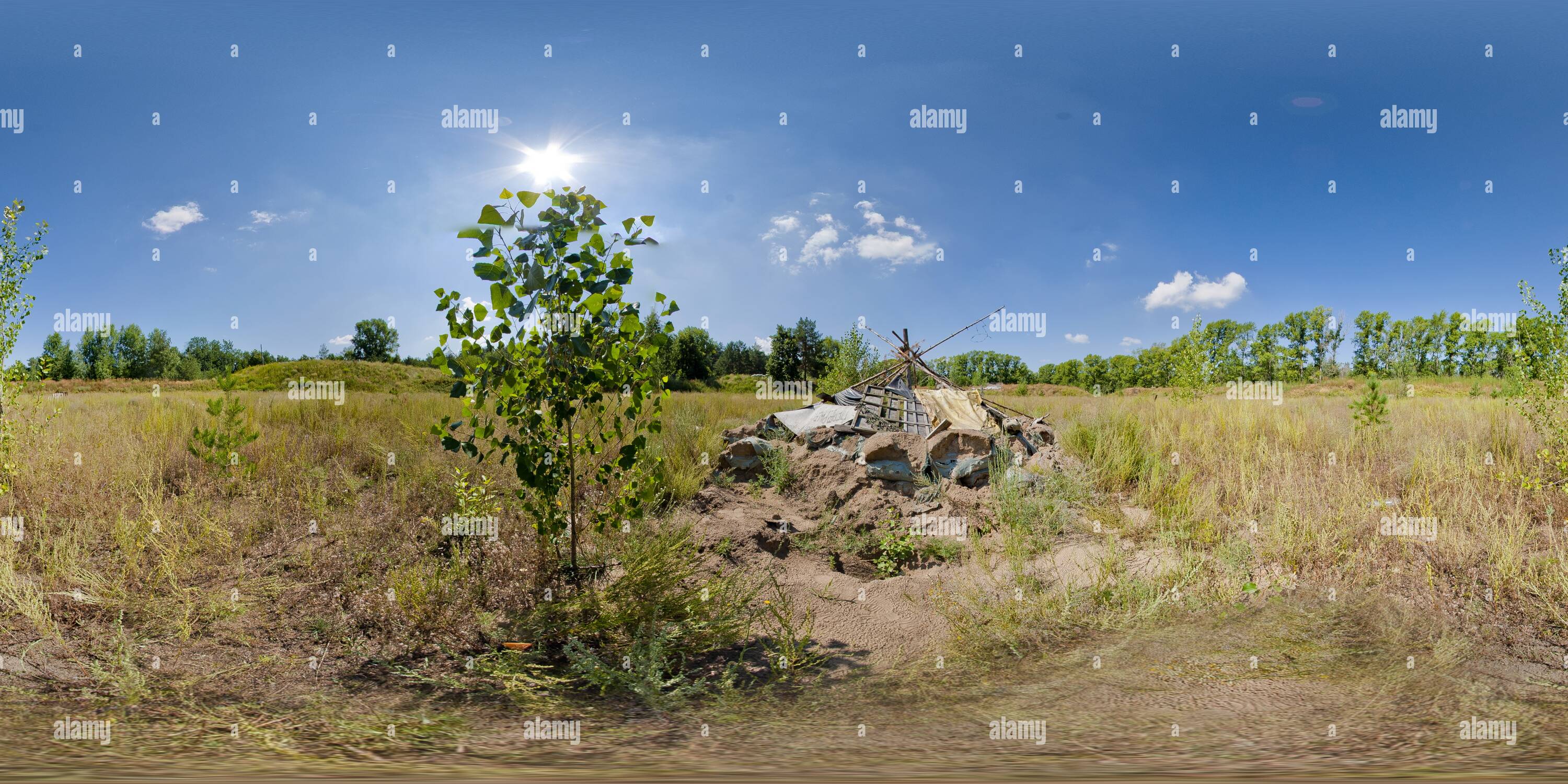 360° view of Paintball range "Lesnaya Skazka" - Bog hopper - Alamy