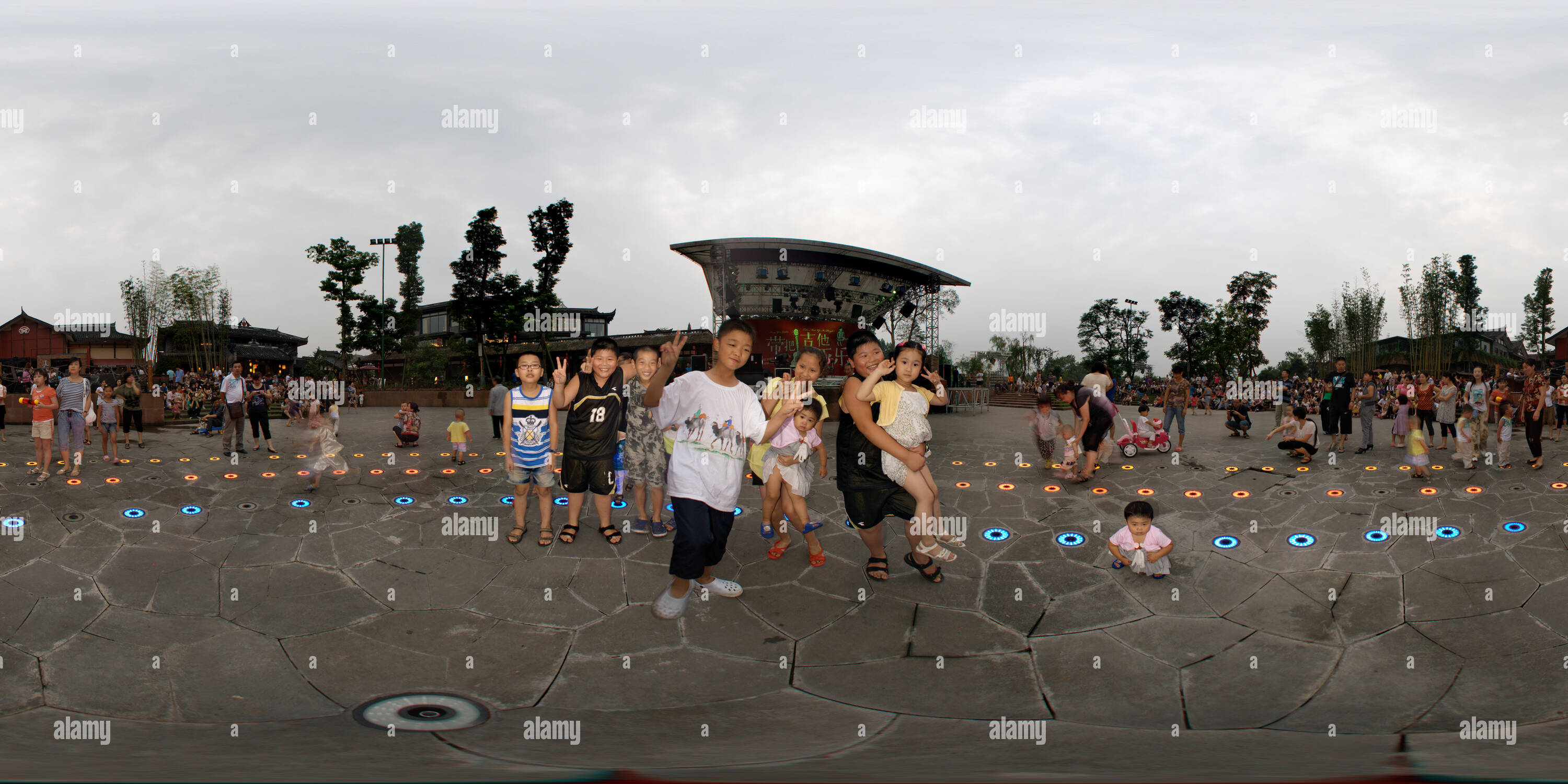 360° view of 2011-07-29-Chengdu Pingle Town -Volume -4-2 - Alamy