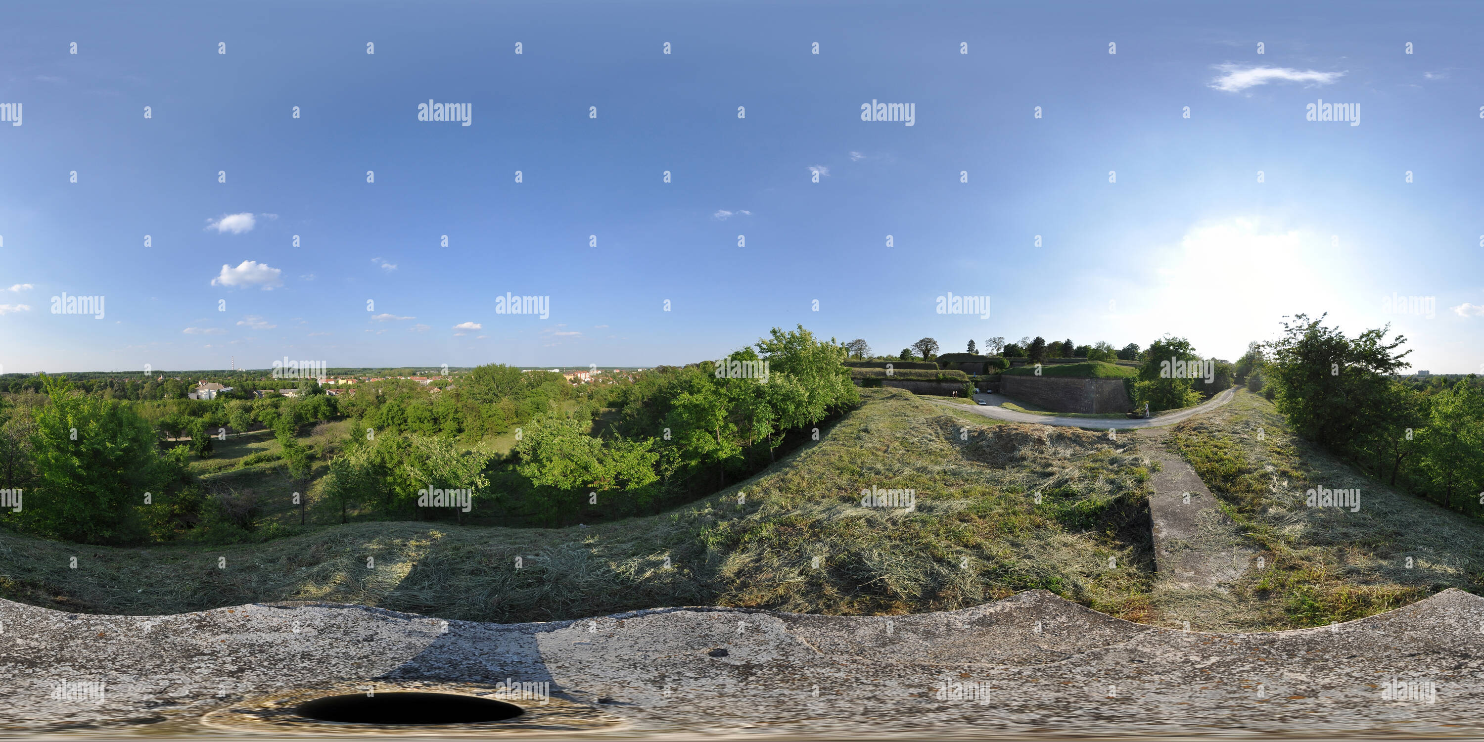 360° view of Petrovaradinska tvrdjava, Bunker - Alamy