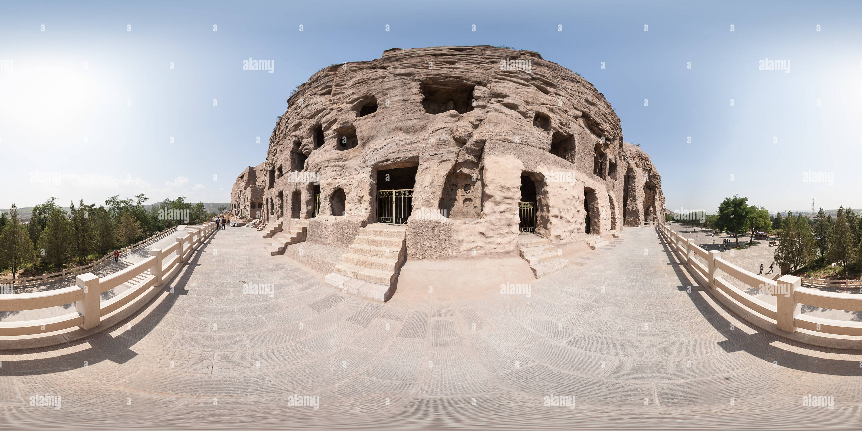 360° view of Datong Yungang Grottoes - Cave No. 23 - Alamy