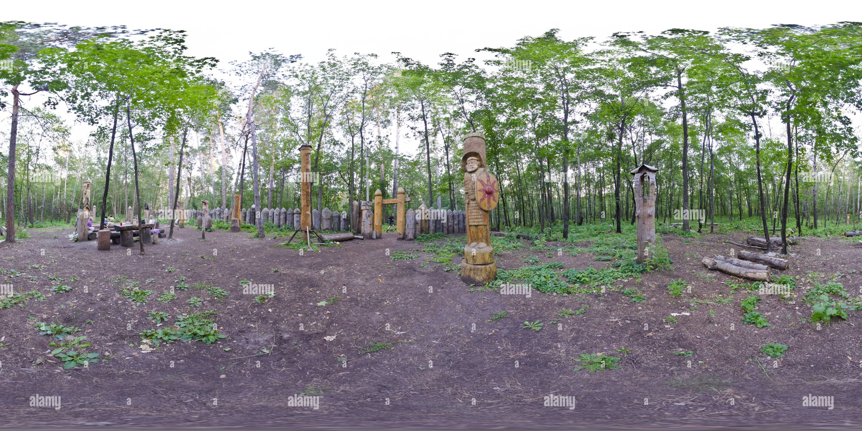360° view of temple idols 2 - Alamy