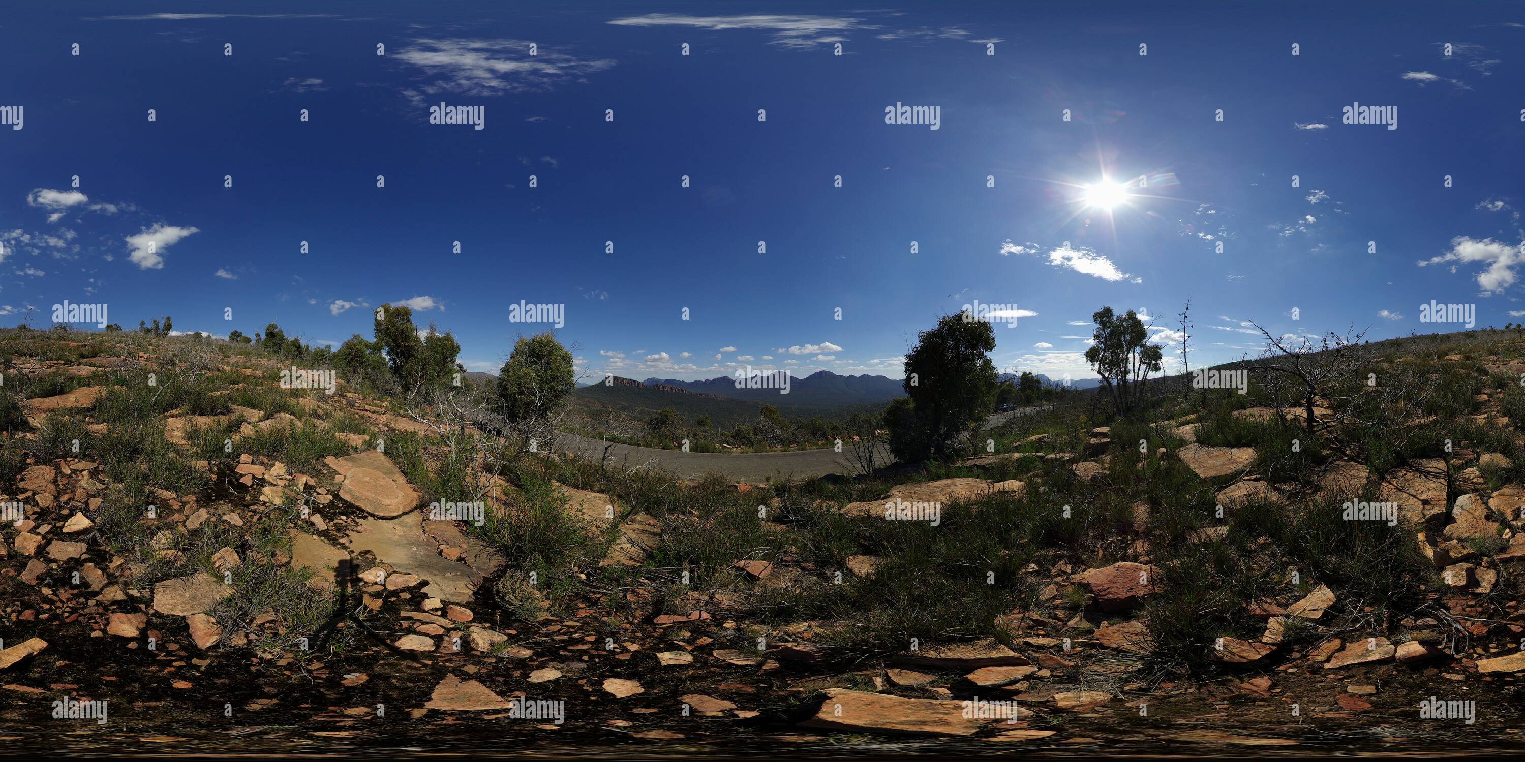360° view of Grampians from Mount William Road - Alamy