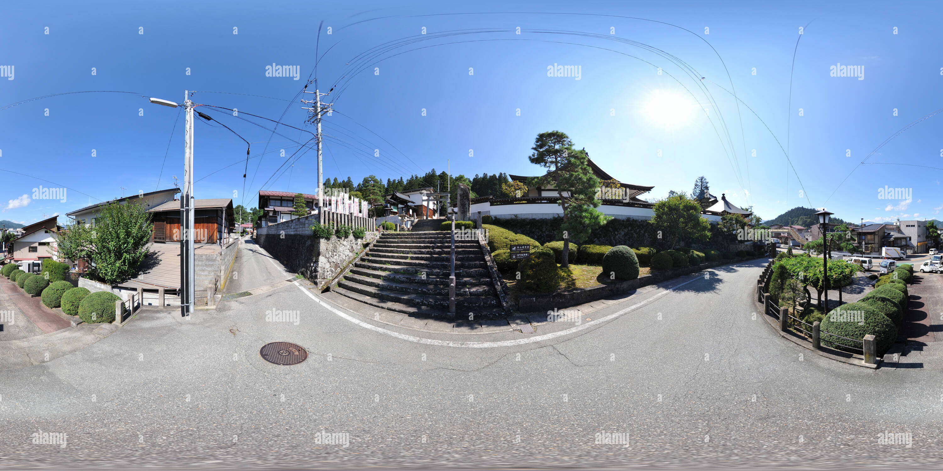 360° view of Hida-Takayama old houses - Hiro Temple - Alamy