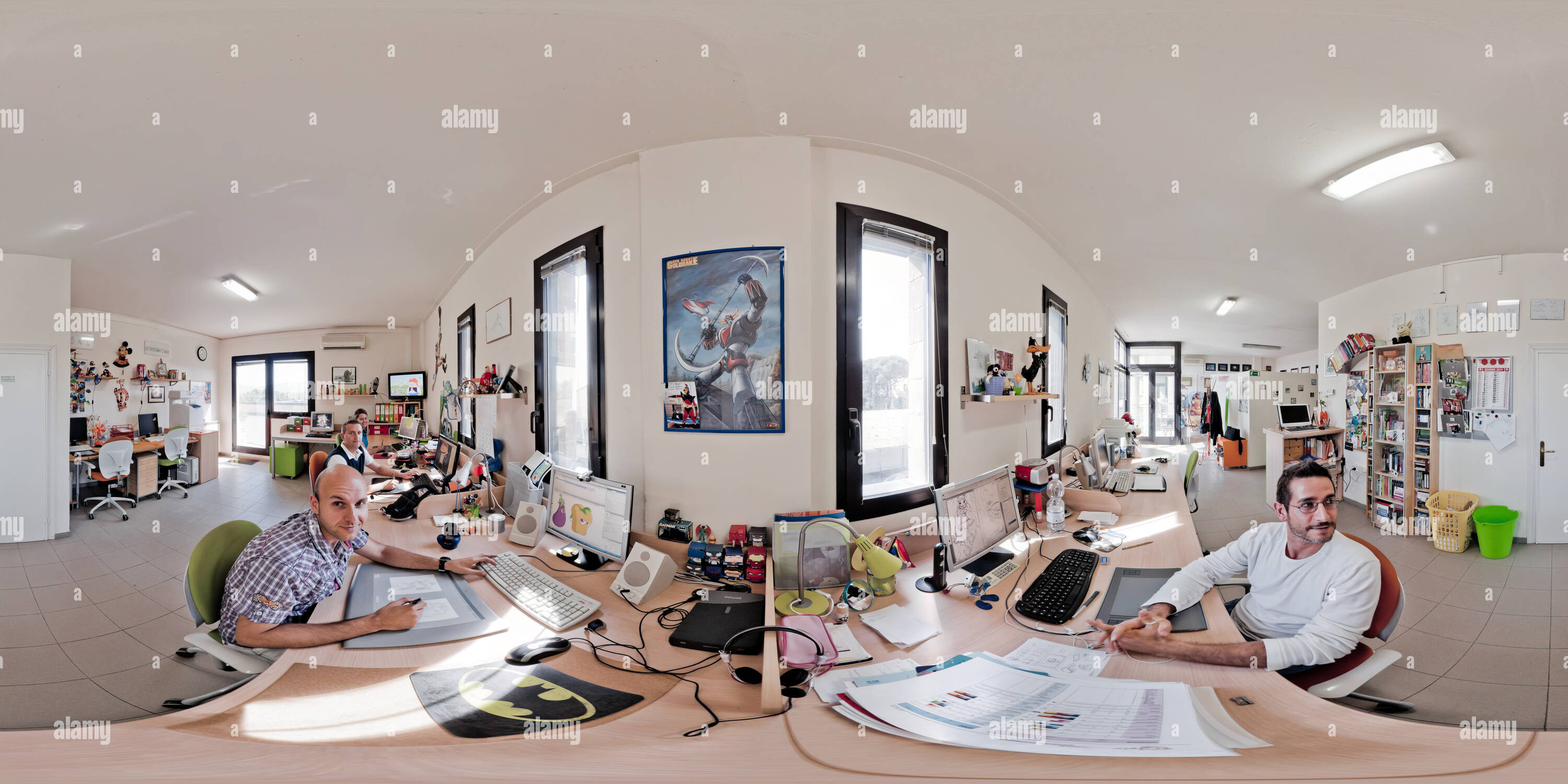 360° view of Office at work - Alamy