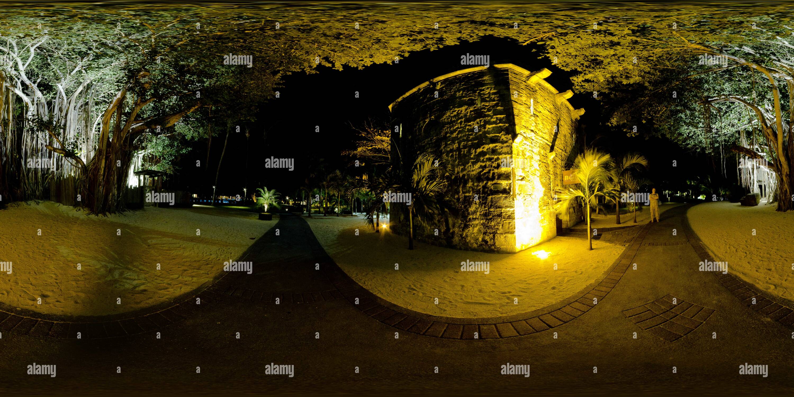 360° view of Le Canonnier Lighthouse Mauritius - Alamy