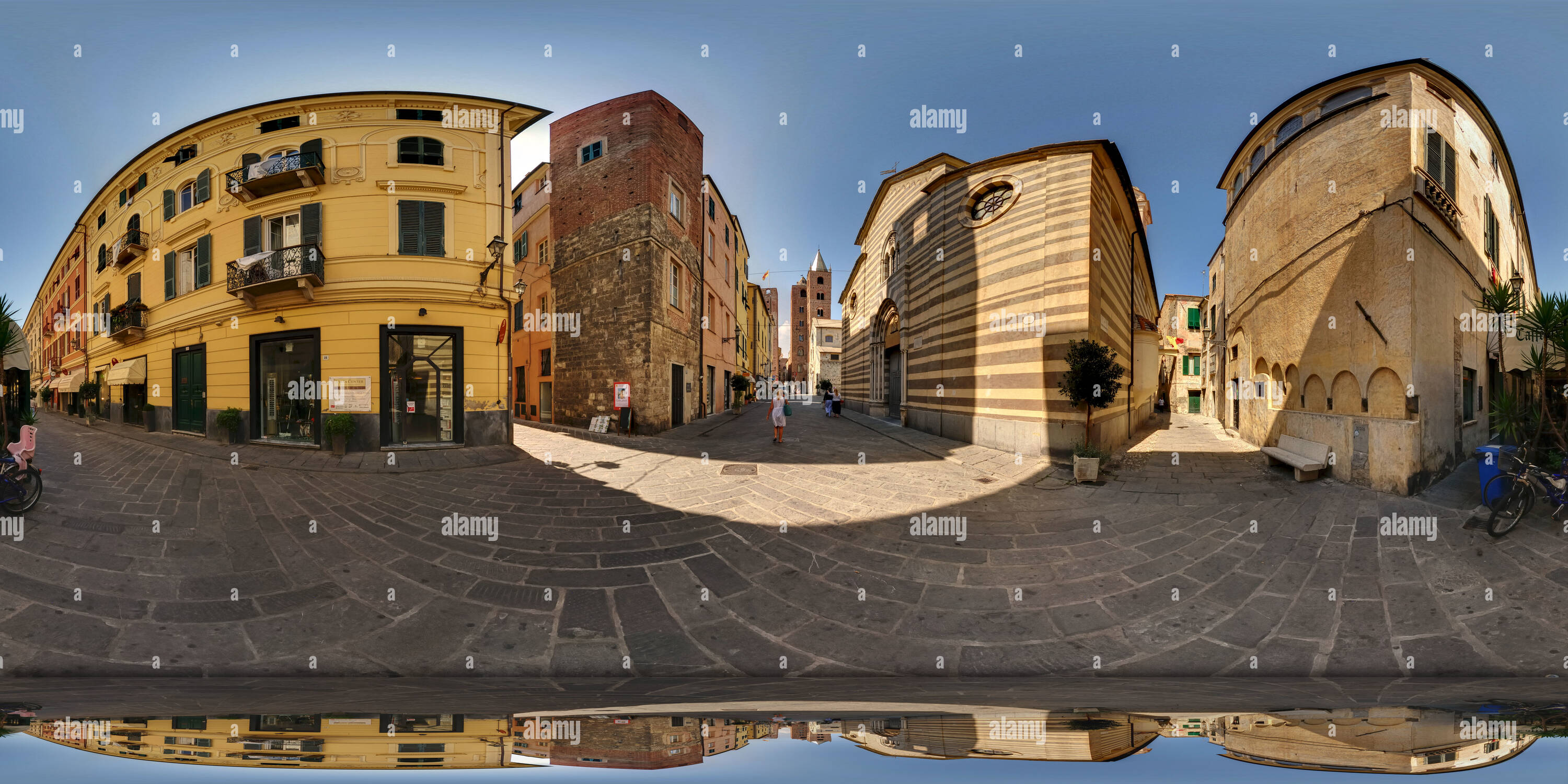 360° view of Albenga, Via Enrico D'Aste - Alamy