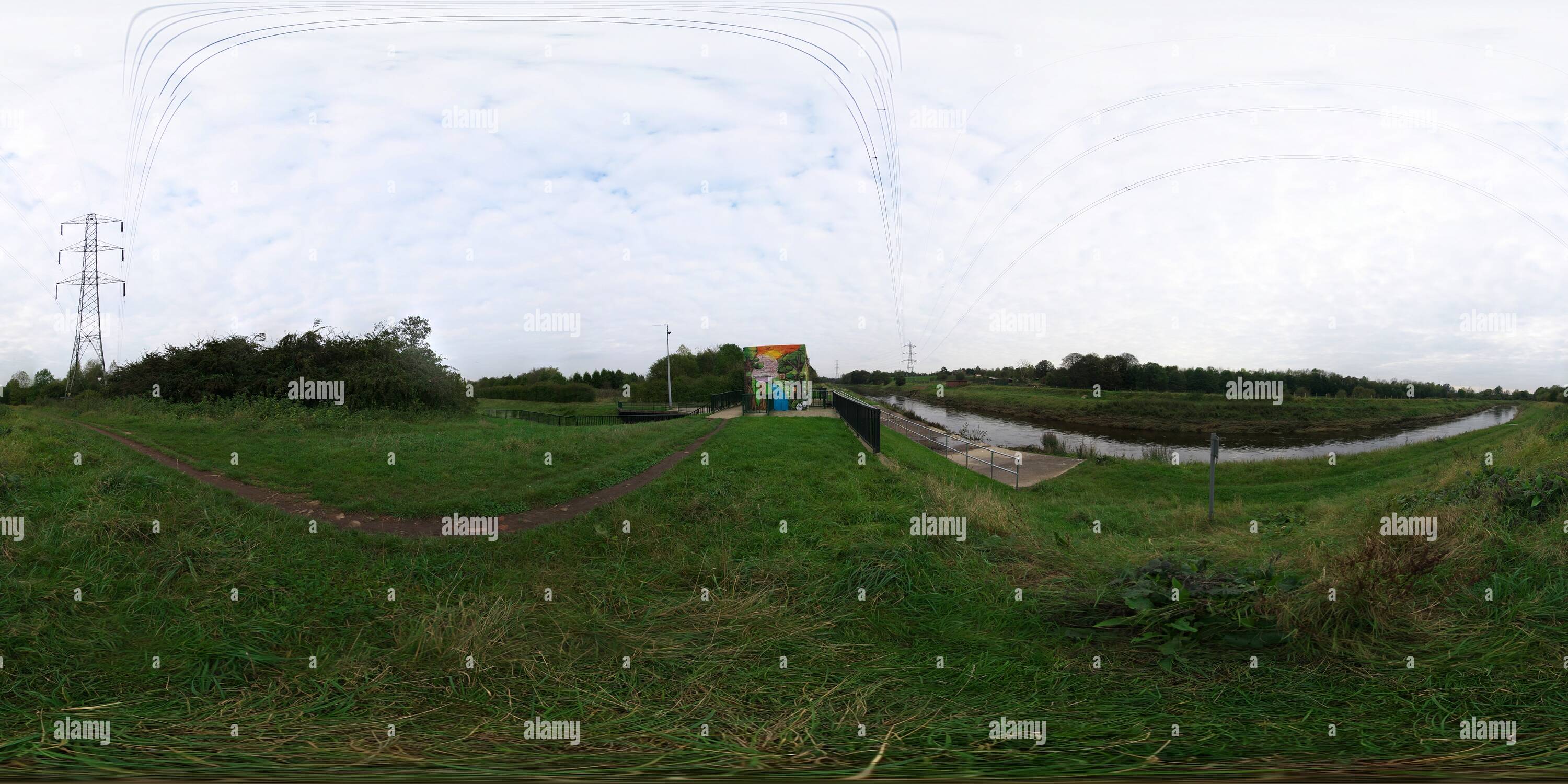 360° view of River Mersey, Manchester UK - Alamy