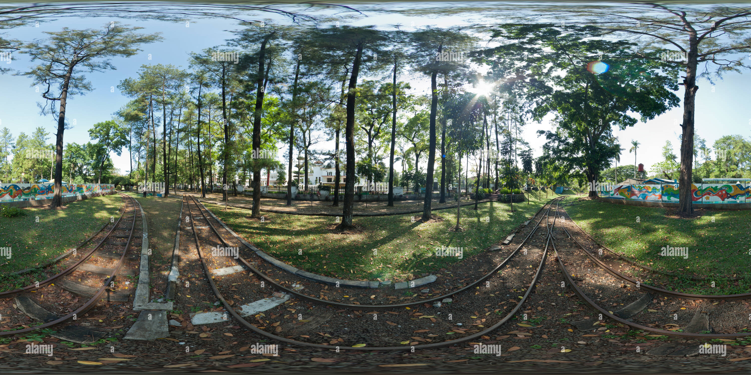 360° view of Bandung Traffic Park, Railway - Alamy