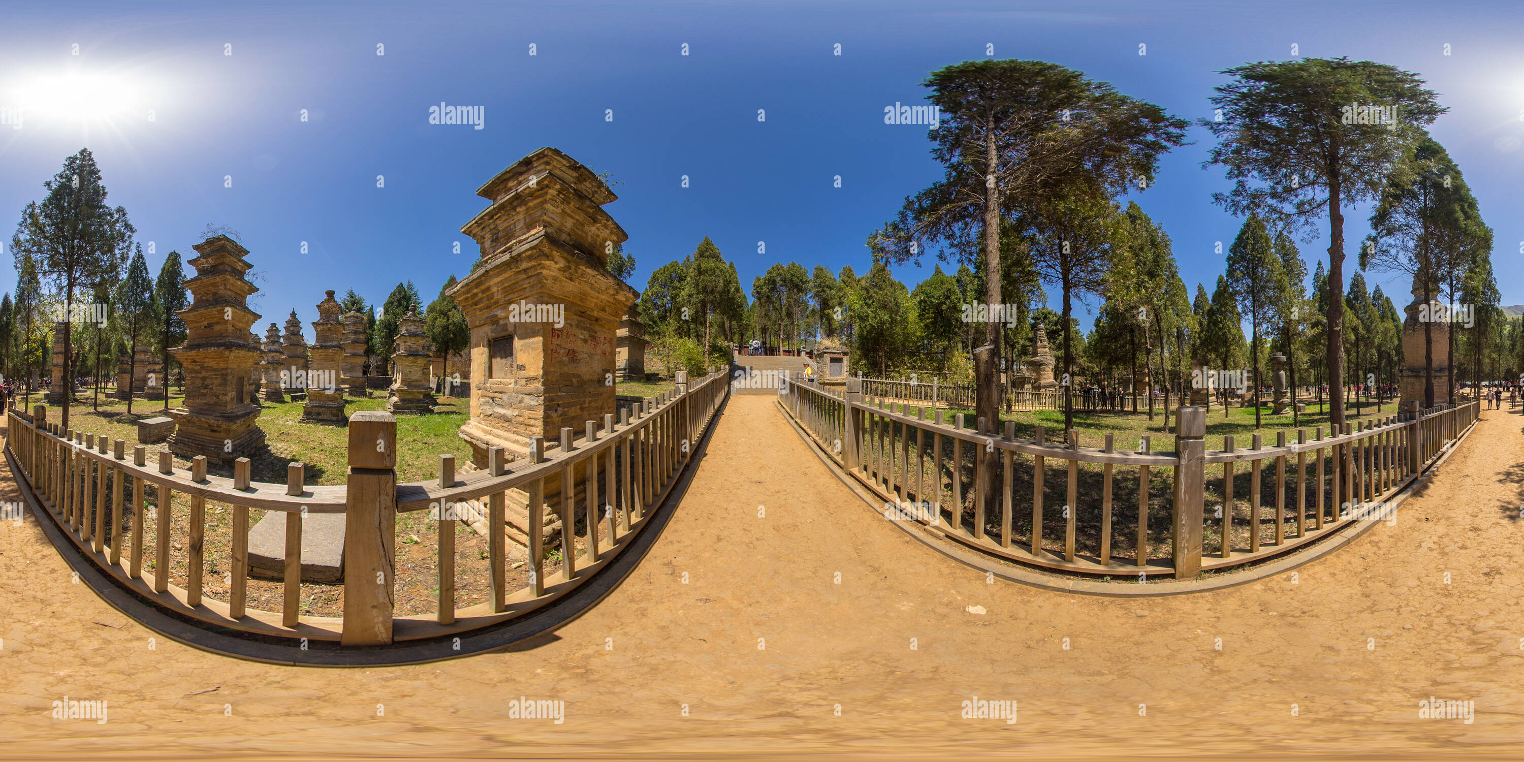 360° view of THE PAGODA FOREST OF SHAOLIN TEMPLE - Alamy