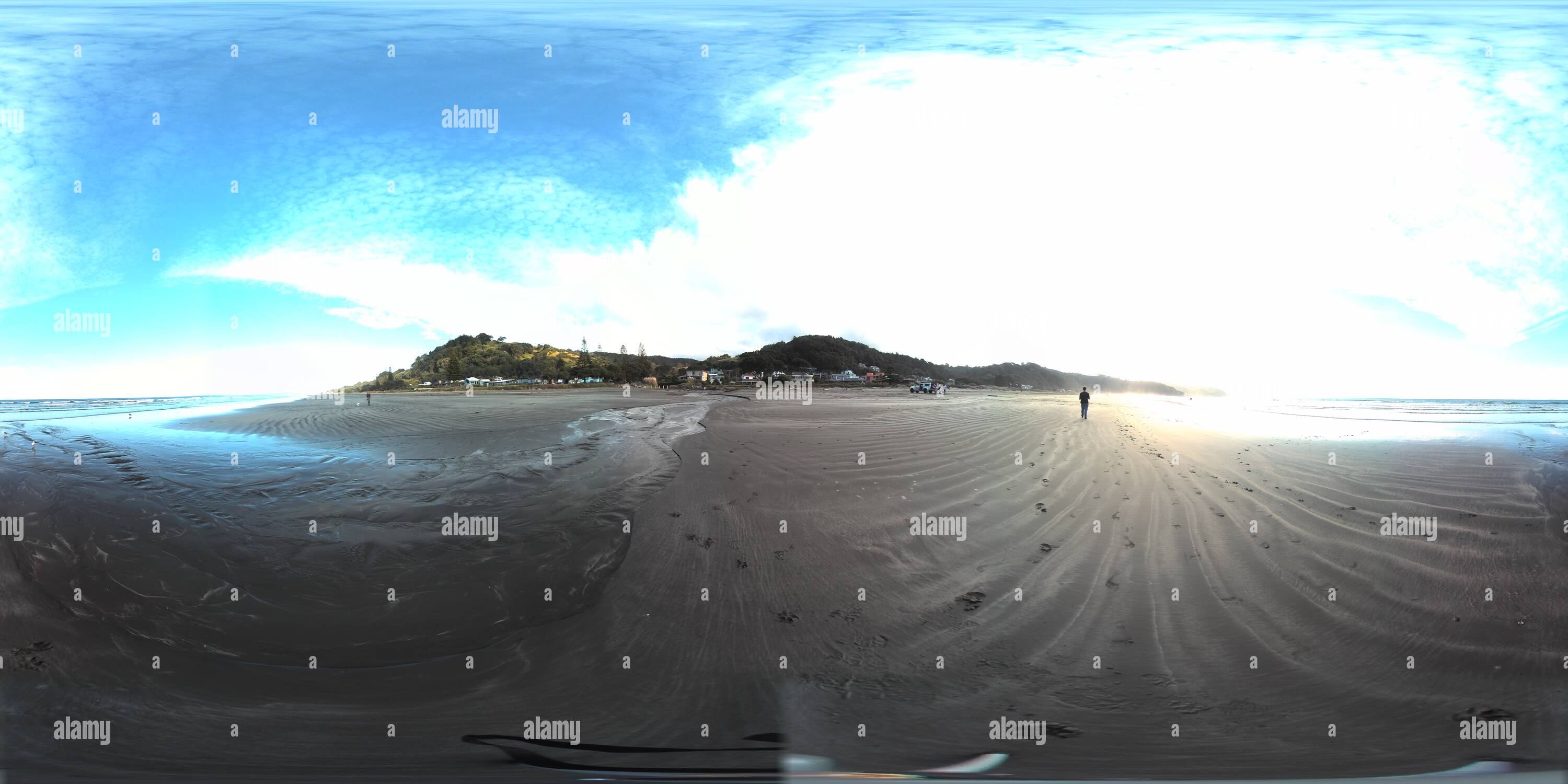 360° view of ohope beach stream - Alamy