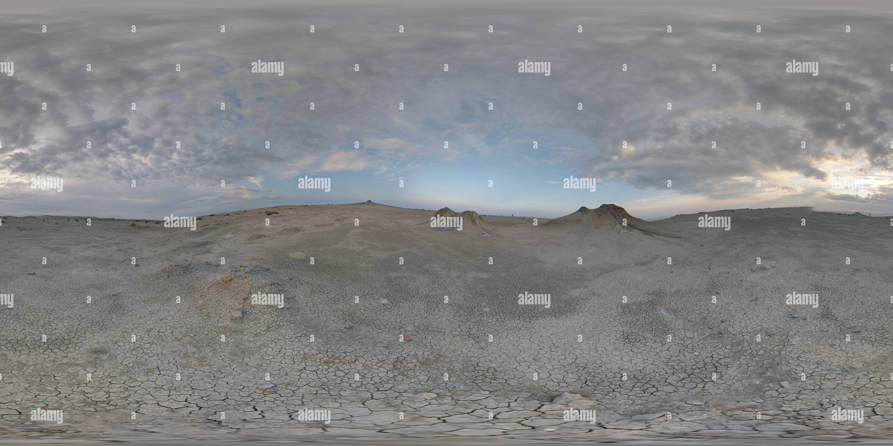 360° view of Bahar Mud Volcano, Alat Horn - Alamy