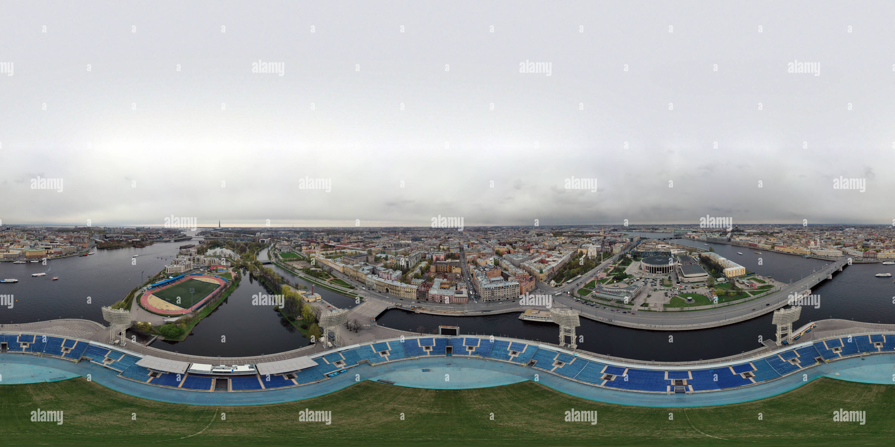 360° view of St. Petersburg,Petrovsky Stadium - Alamy