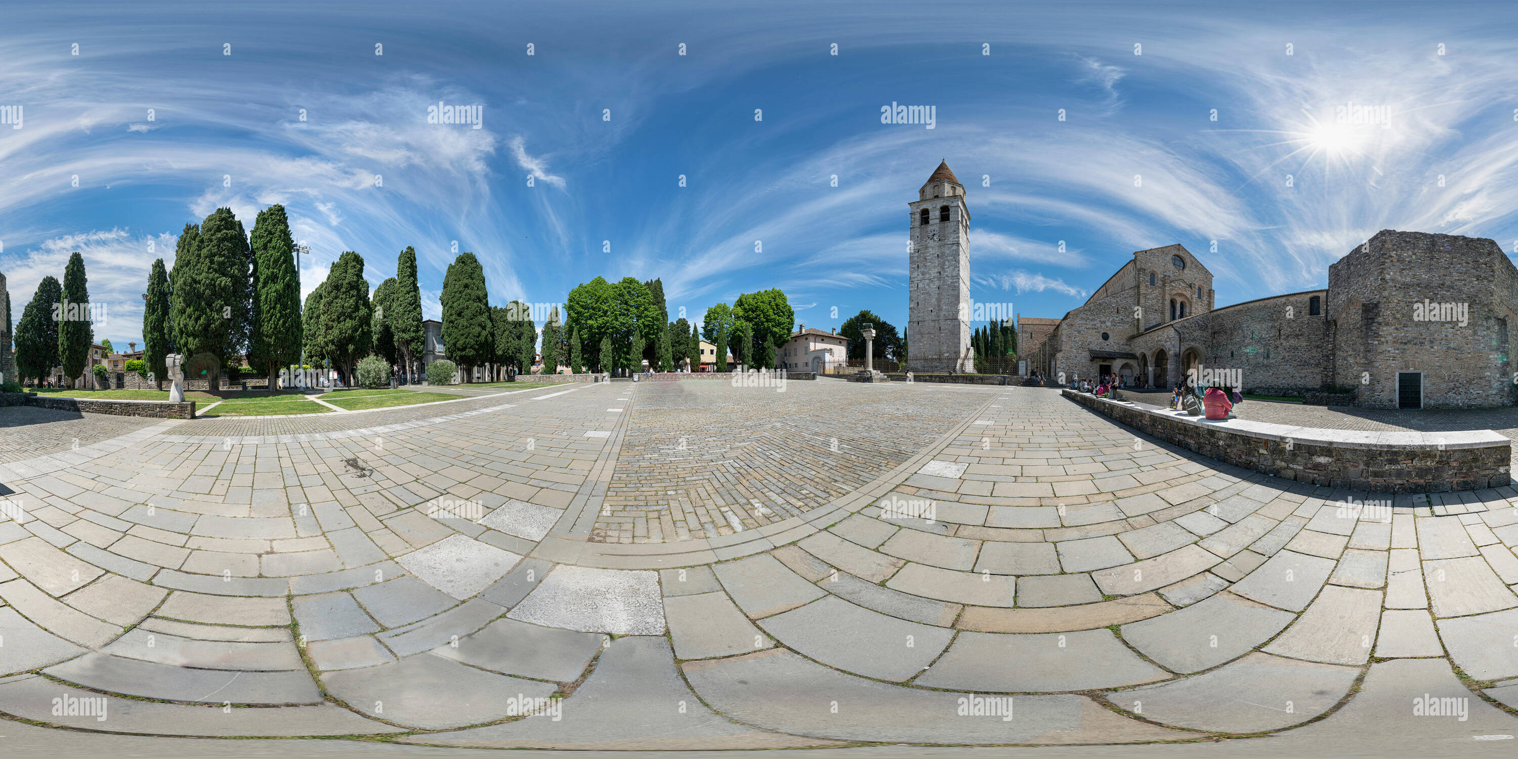 360° view of Aquileia, Friuli Venezia Giulia region, Italy. A 360 ...
