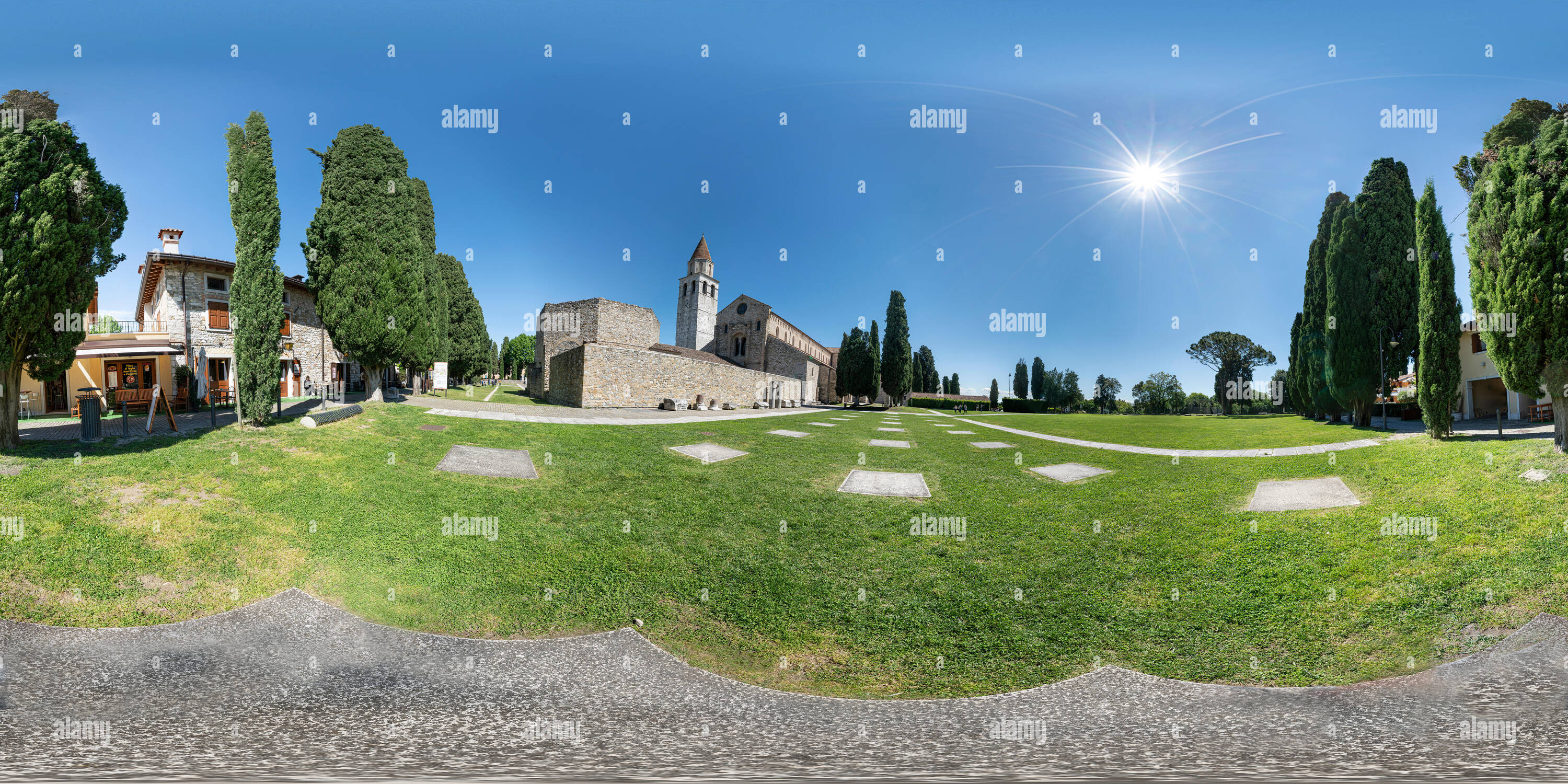 360° view of Aquileia, Friuli Venezia Giulia region, Italy. A 360 ...